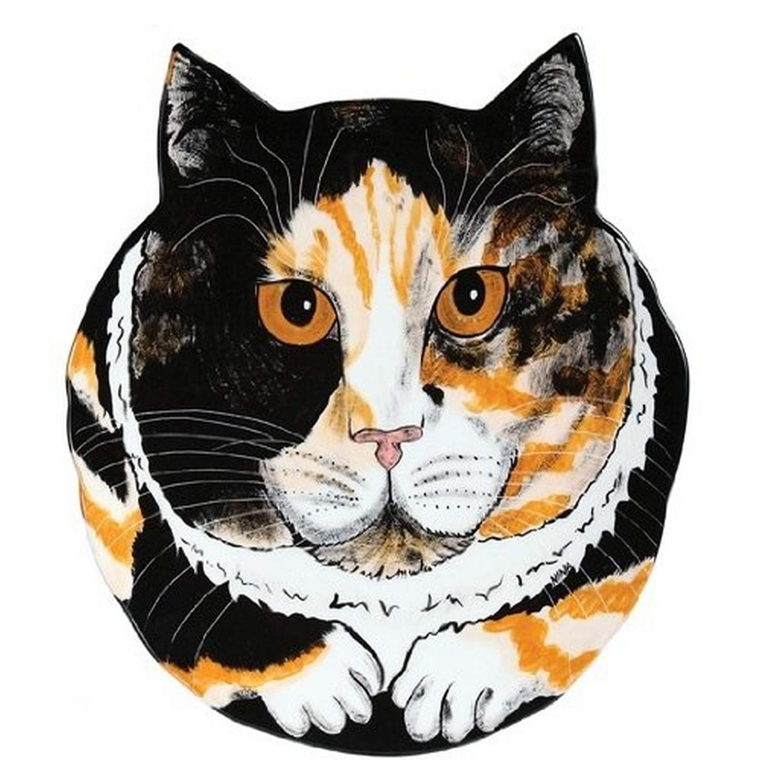 Pavilion Gift Company - Sydney - Calico - 10.75" Cat Plate - Walmart.com
