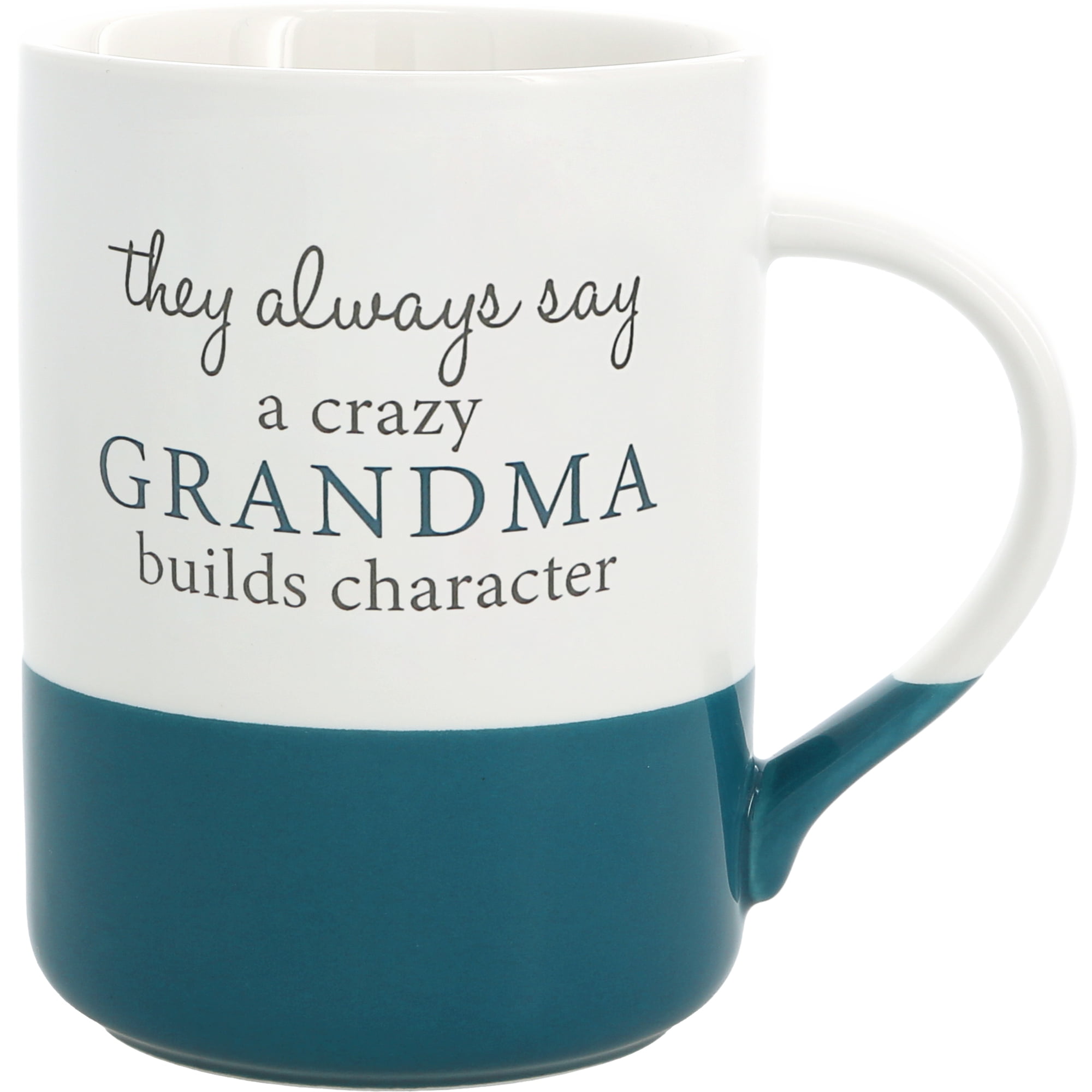 Pavilion - Crazy Grandma Builds Character - 18 oz Stoneware Coffee Mug ...