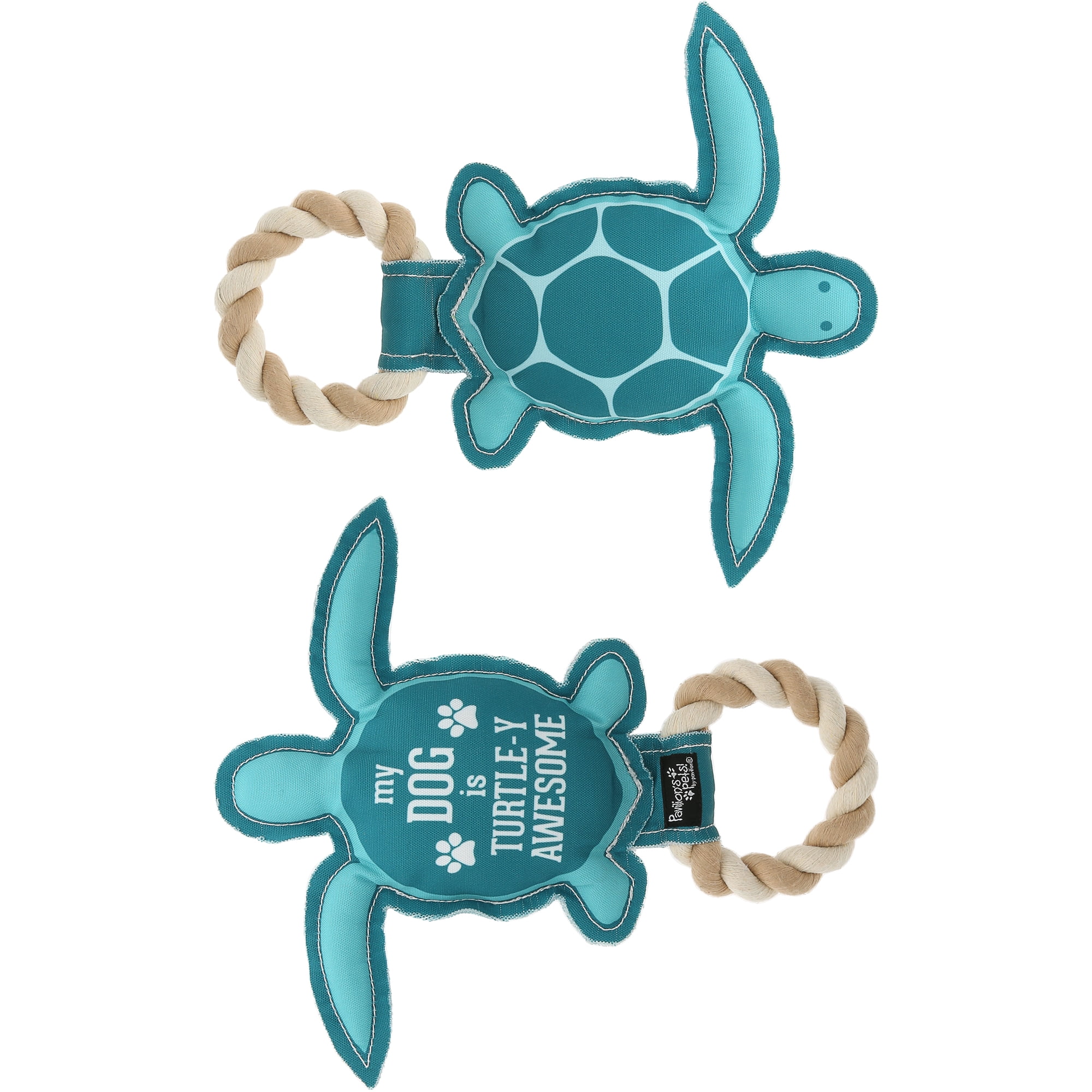 Pavilion Gift Canvas & Rope Dog Toy : Turtle-y Awesome - Walmart.com