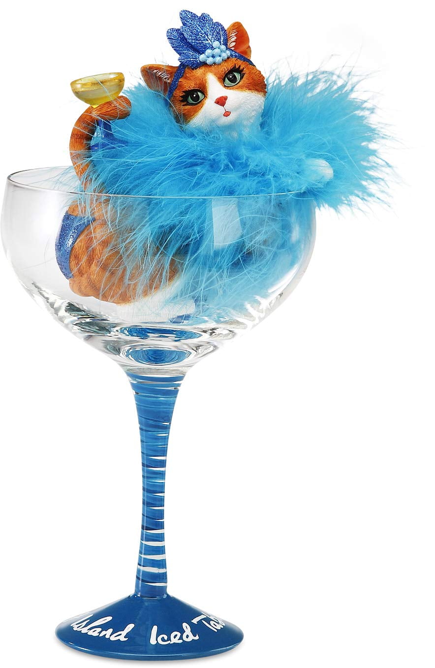 Pavilion Gift Company 9-1/4-Inch Long Island Iced Tabby Cocktail Glass ...