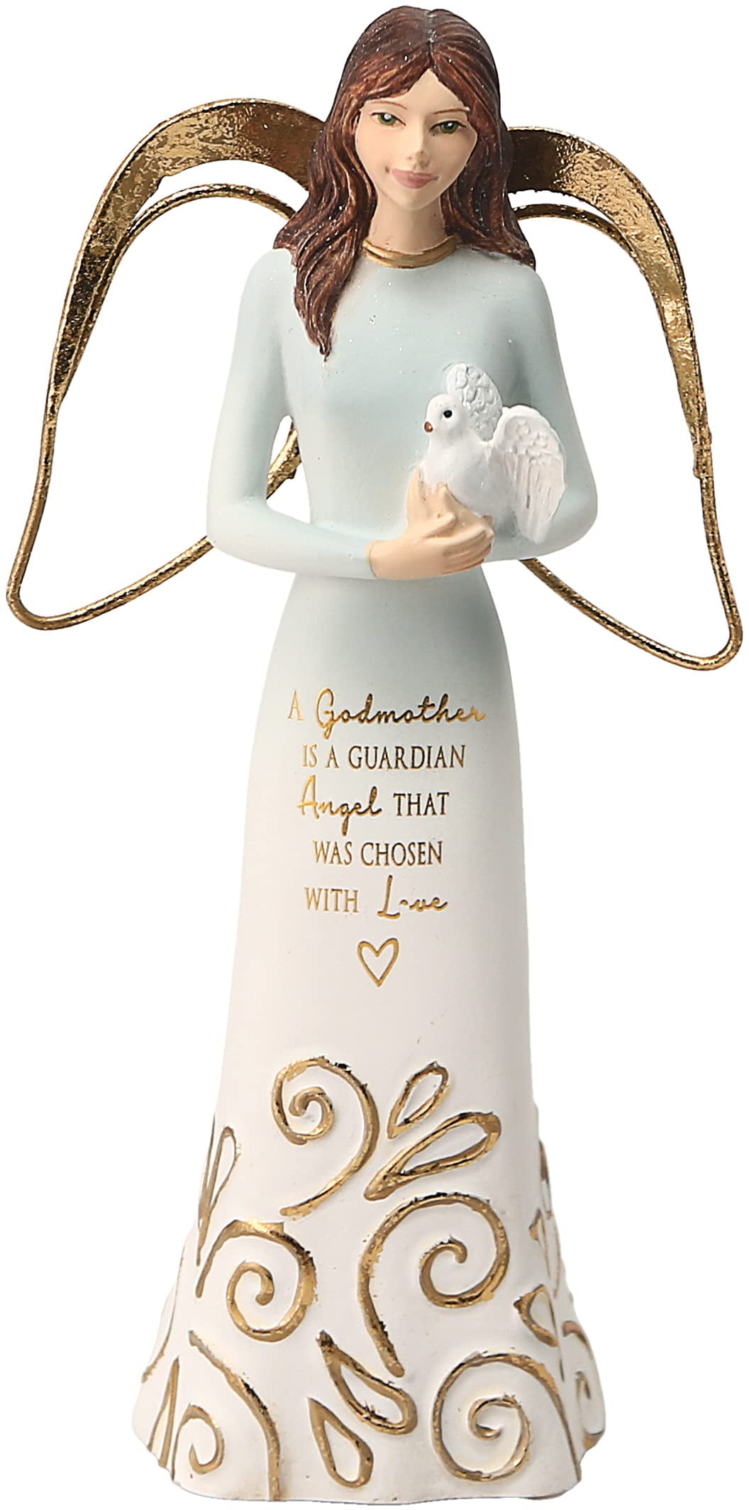 Pavilion Comfort Collection 5.5 Inch White Angel Figurine - A Godmother ...