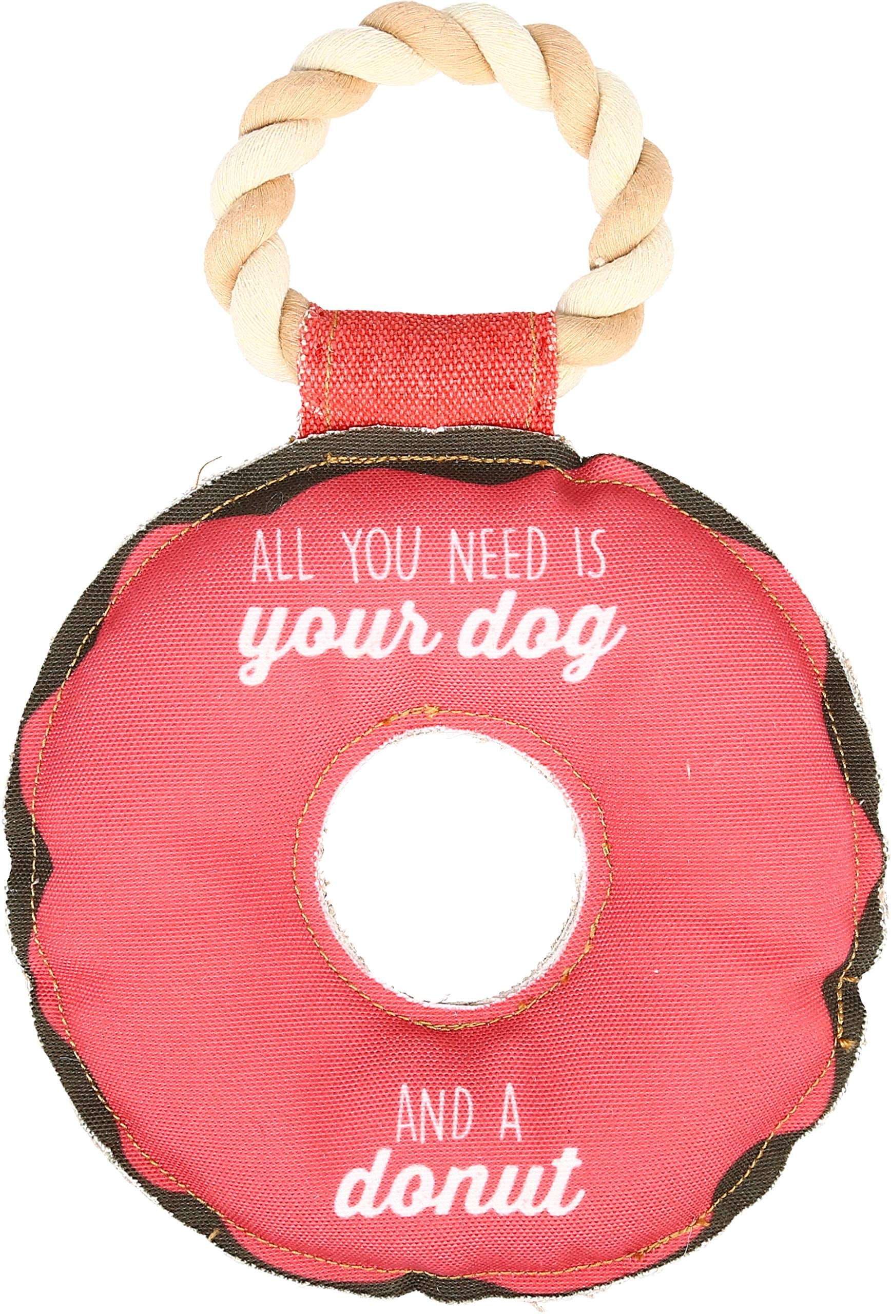 Pavilion Gift Company All You Need Donut Dog Toy, 10", Pink - Walmart.com