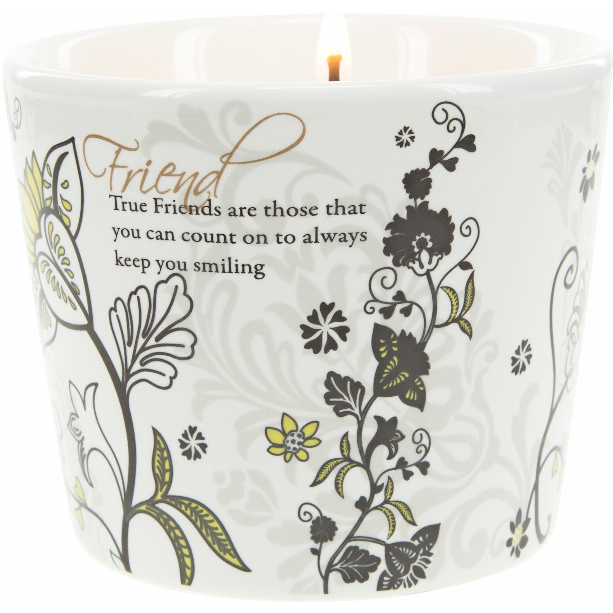 Pavilion Gift Company Friend-Single 8 Oz Soy Wax 100% Lead-Free Cotton ...