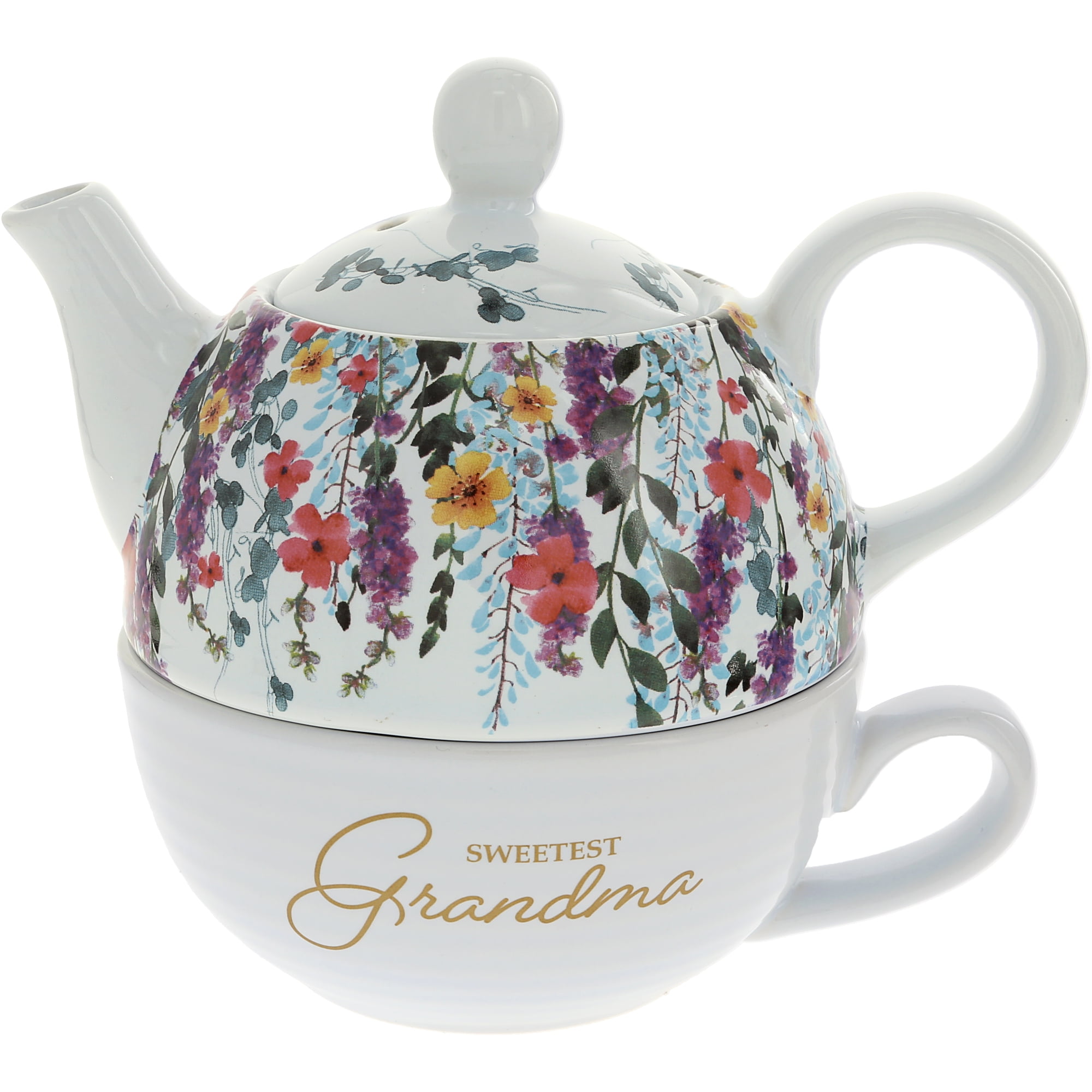 Pavilion Gift Company - Grandma - Tea for One (16 oz Teapot & 10 oz Cup ...