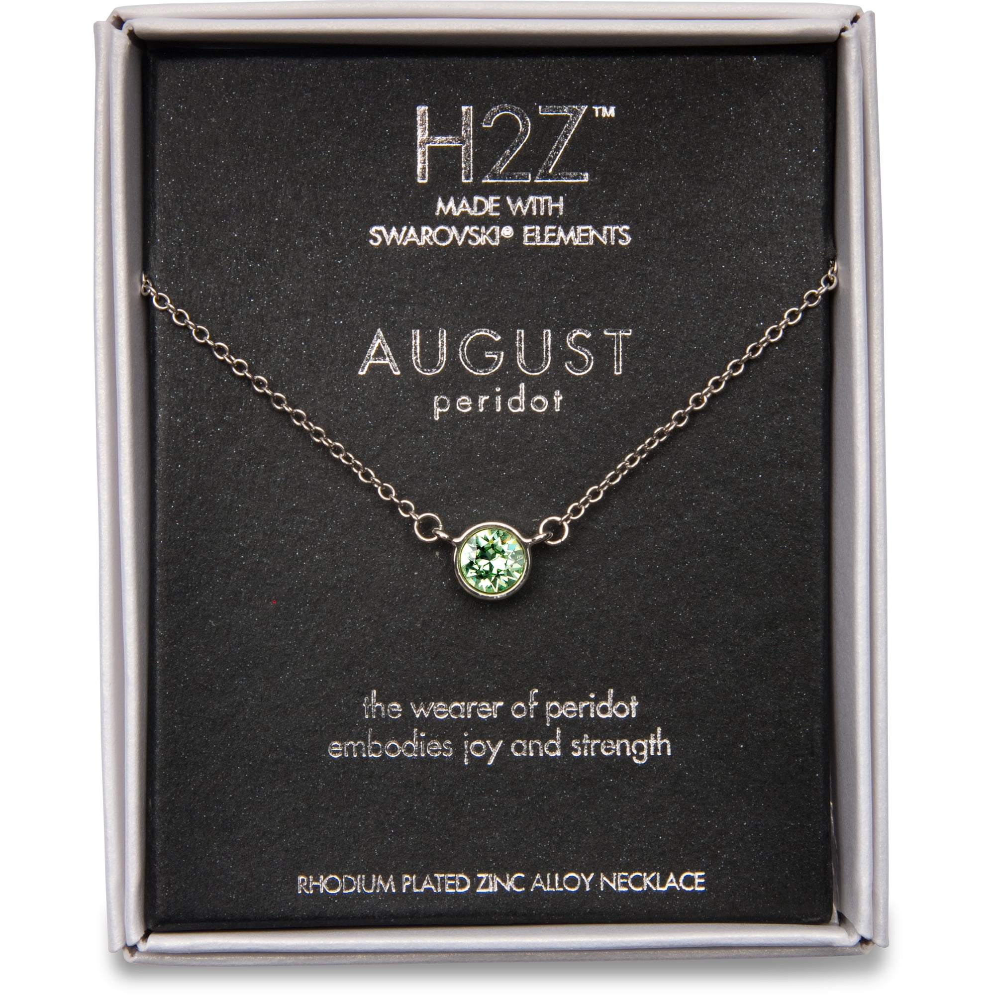 Pavilion Gift Company H2Z 16223 August Peridot Birthstone Necklace with ...