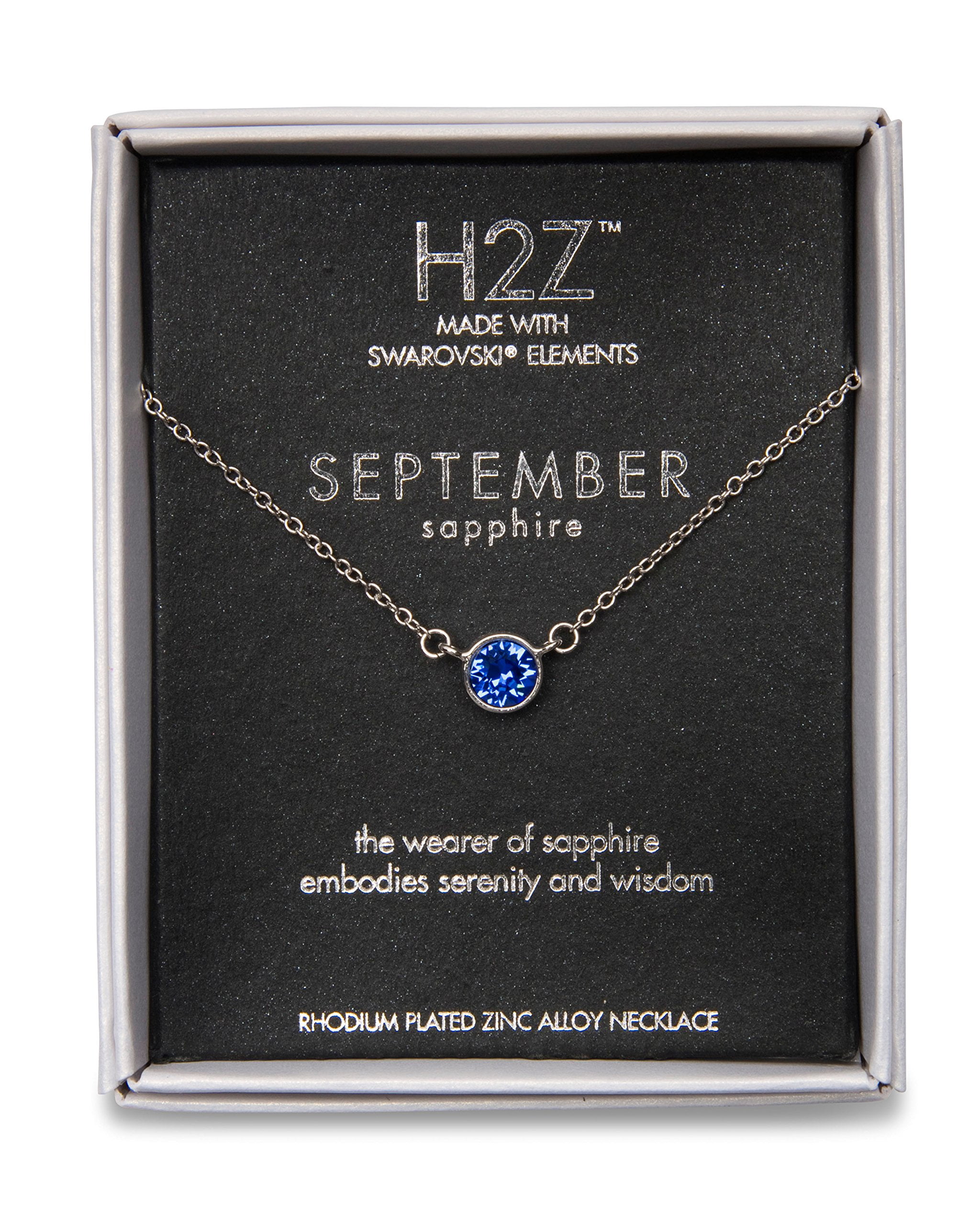 Pavilion Gift Company H2Z 16224 September Sapphire Birthstone Necklace ...