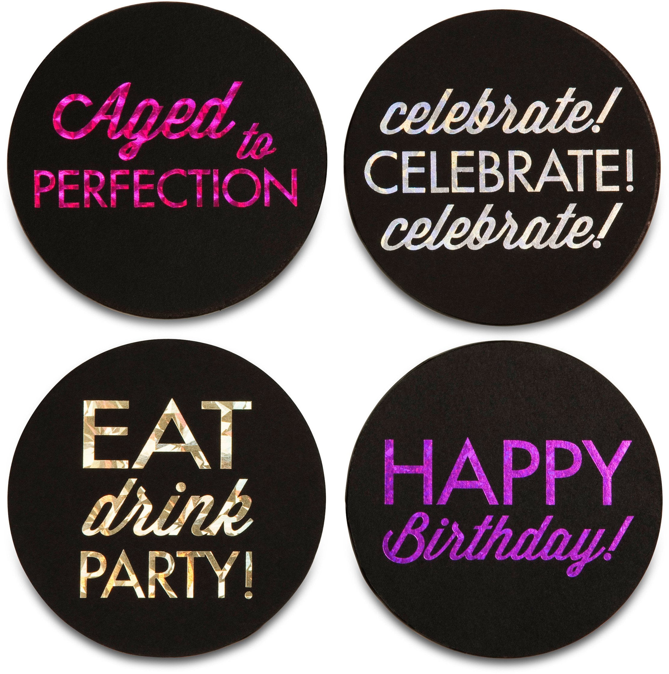 Pavilion Gift Company Hiccup - Happy Birthday Themed Sparkle Round ...