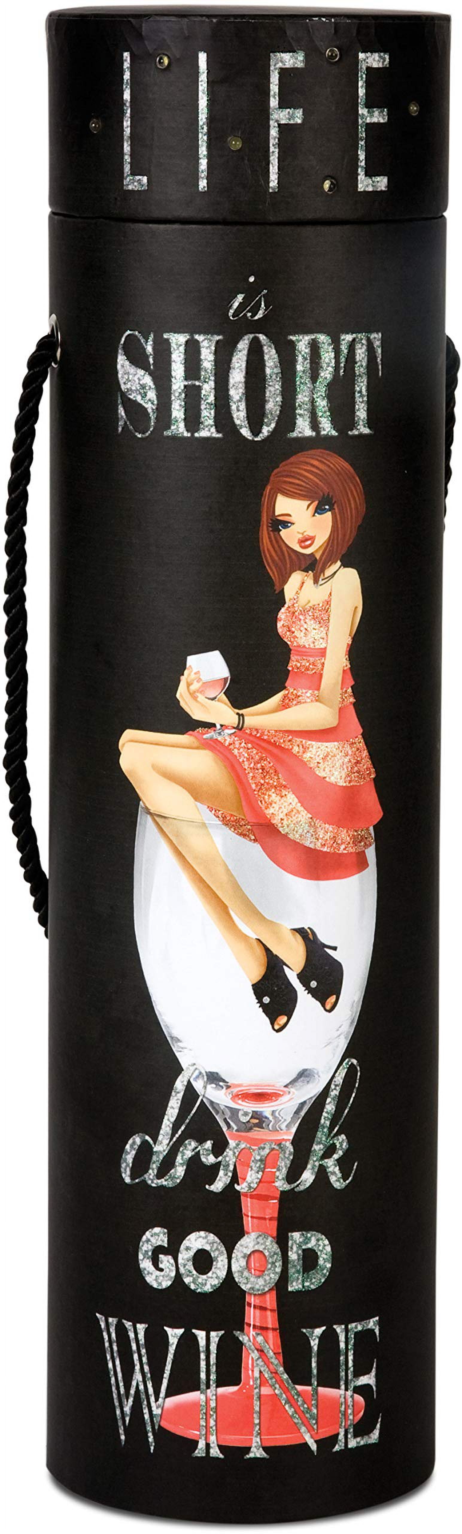 Pavilion Gift Company Hiccup by H2Z 73691 Drink Good Wine Blinking Wine ...