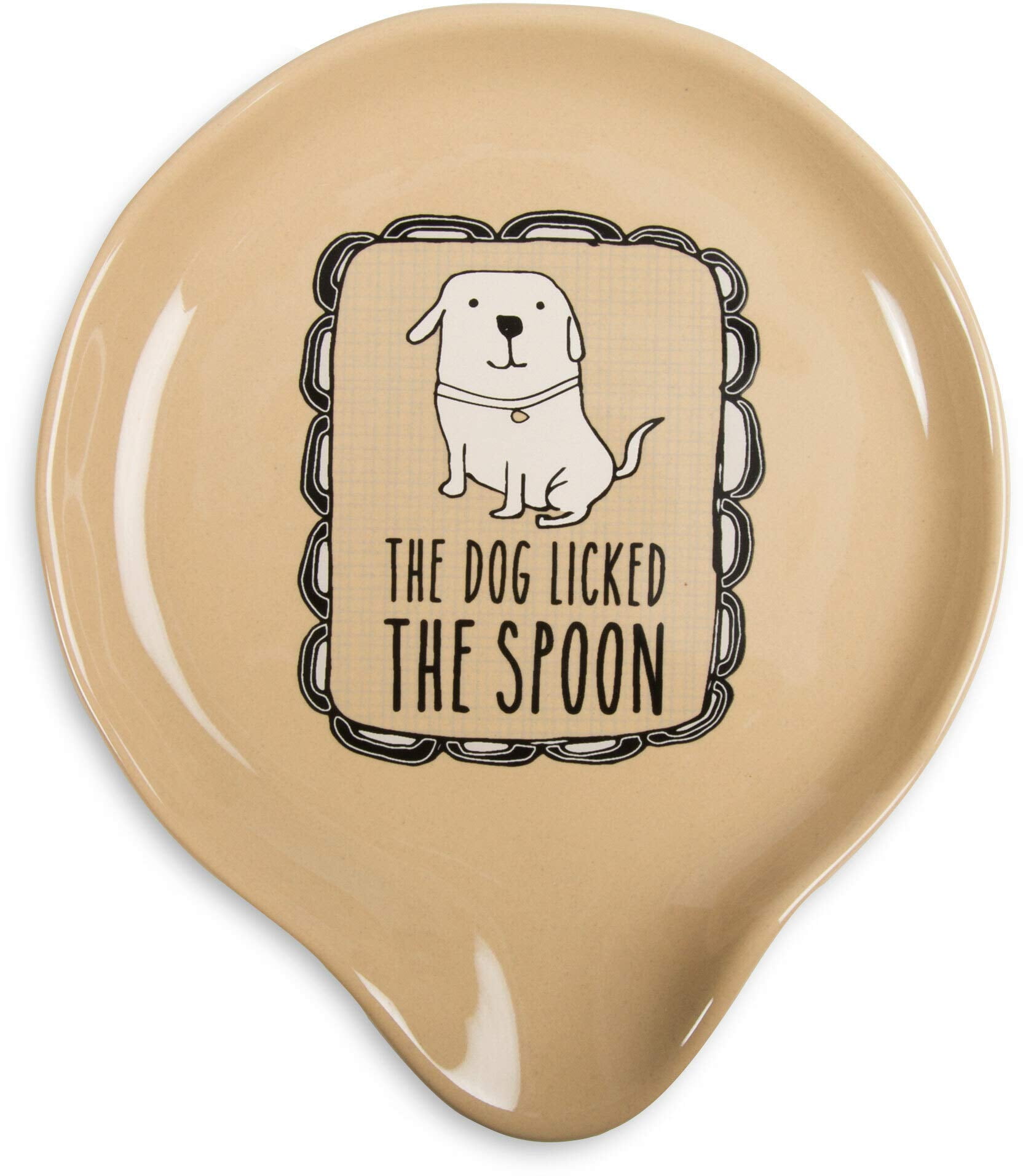 Pavilion Gift Company It's Cats & Dogs-"The Dog Licked The Spoon" Tan ...