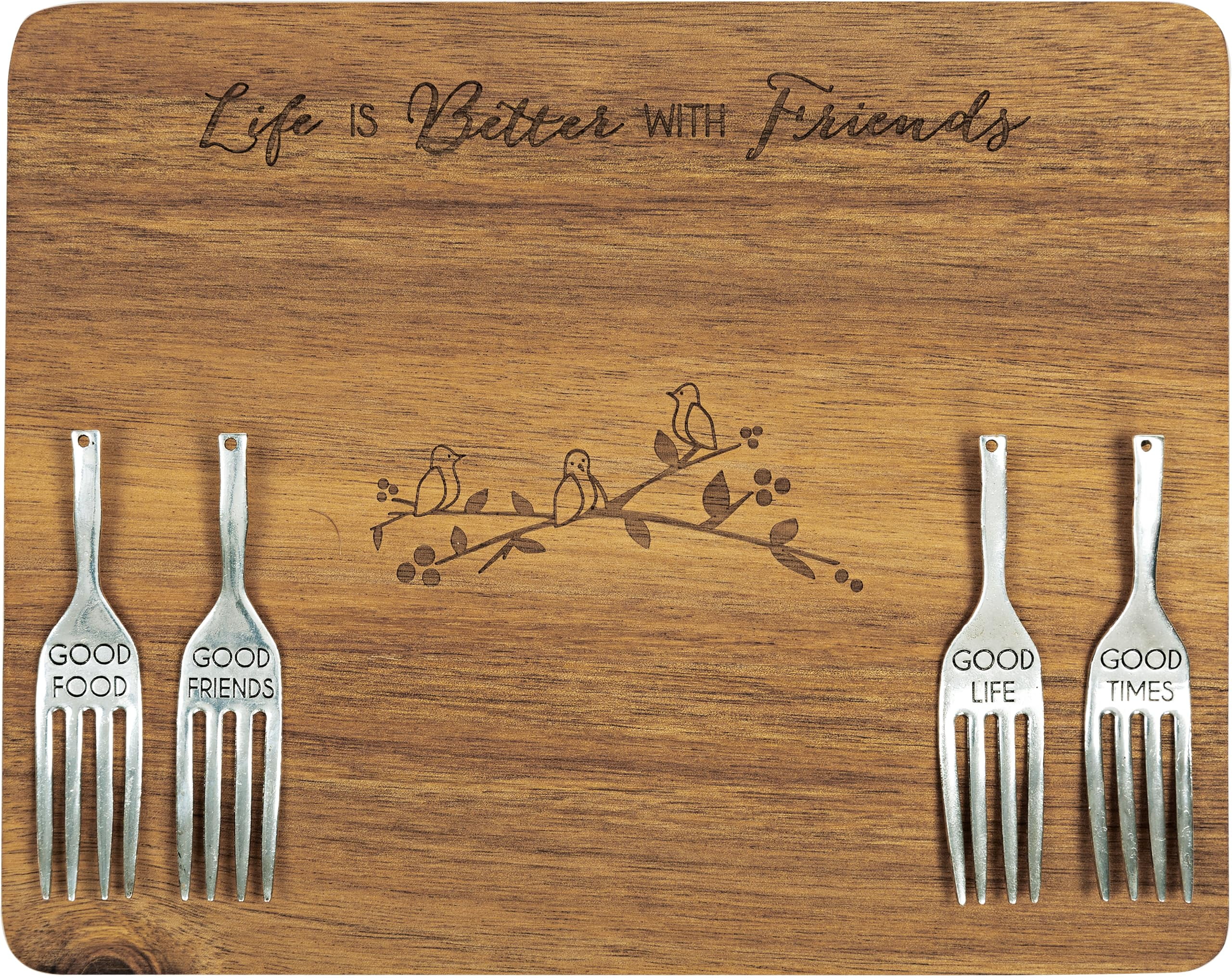 Pavilion Gift Company Life is Better with Friends Birds 7 x 9 Inch ...