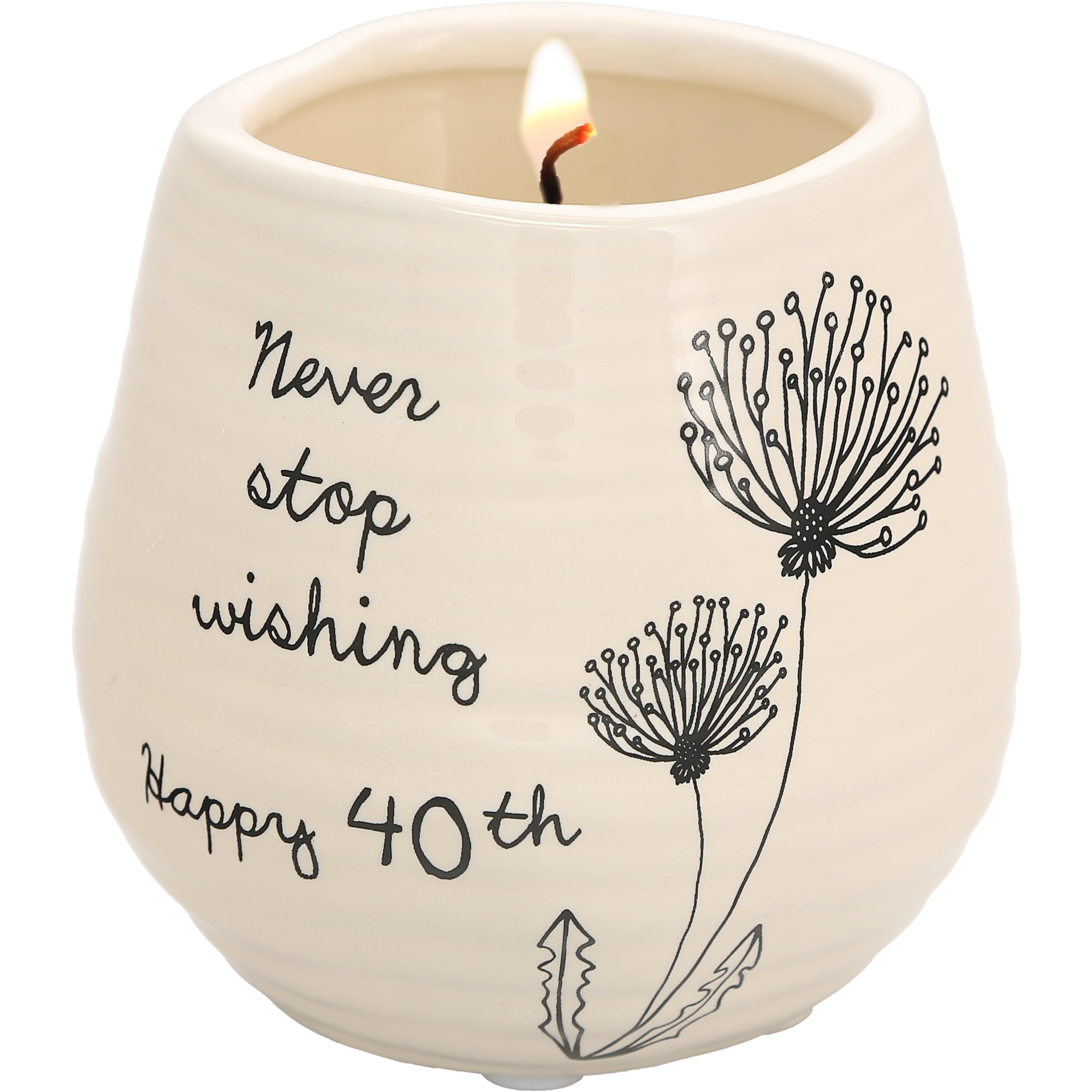 Pavilion Gift Company Never Stop Wishing Happy 40th Birthday - 8 oz Soy ...