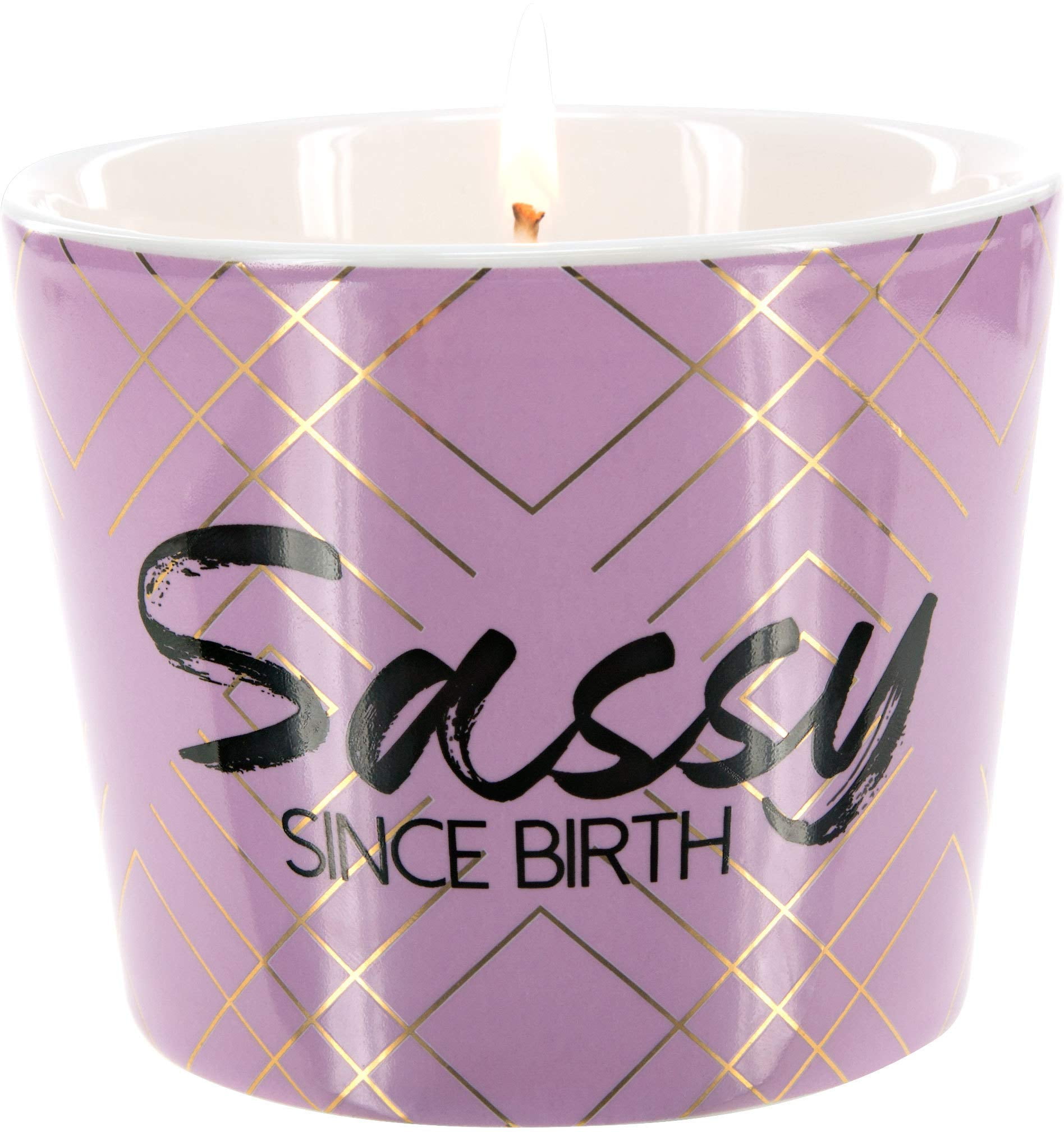 Pavilion Gift Company Sassy Since Birth - Purple & Gold 8oz Tranquility ...