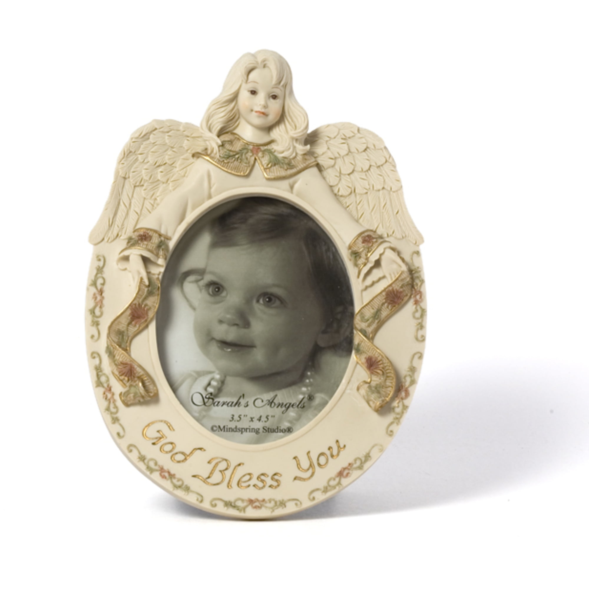 Pavilion- "God Bless You" Angel Baby Picture Frame 3.5x4.5 - Walmart.com