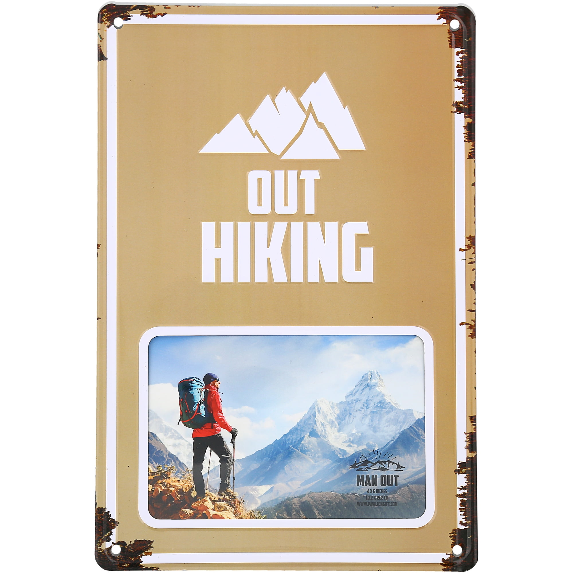 Pavilion - Out Hiking Tin Photo Frame (Holds 6 x 4 Photo), Vintage ...