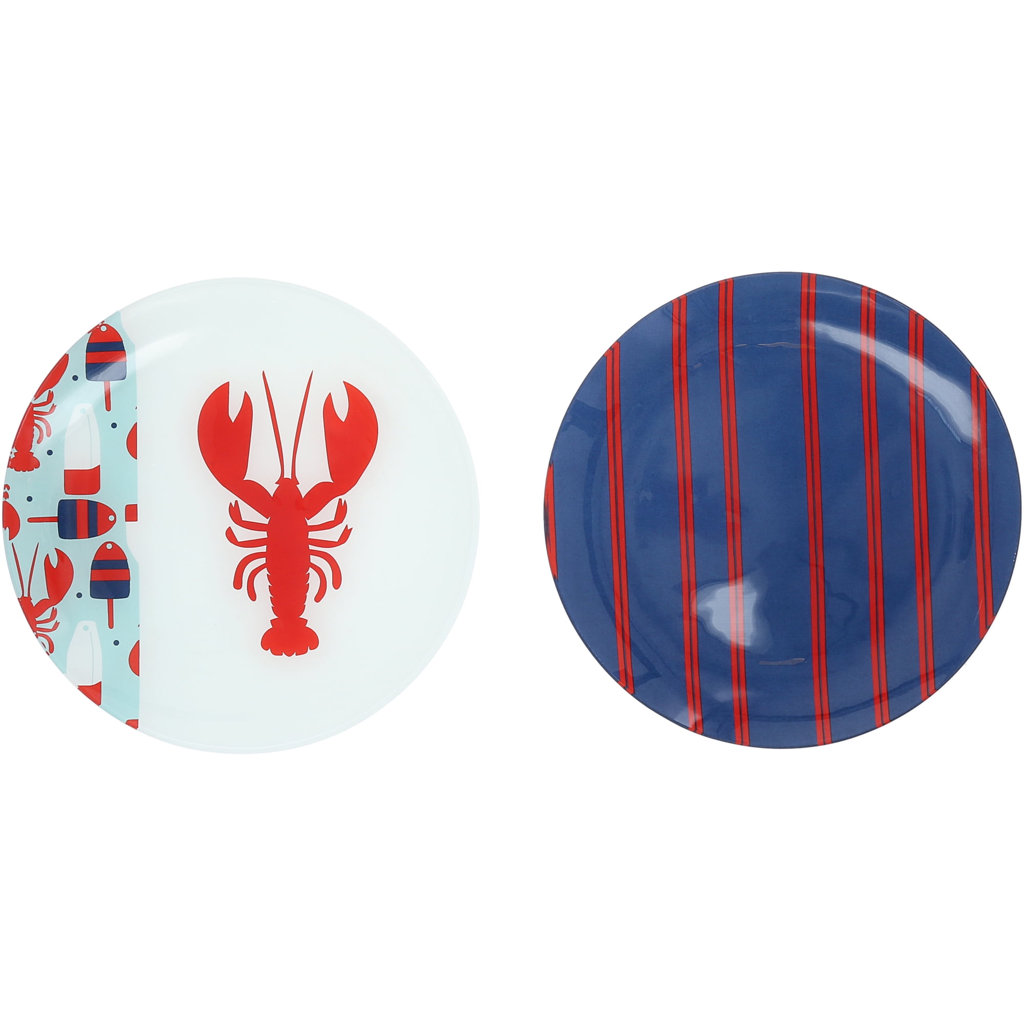 Pavilion - Lobster - Set of Two 8" Appetizer Plates Boat Lake Nautical ...