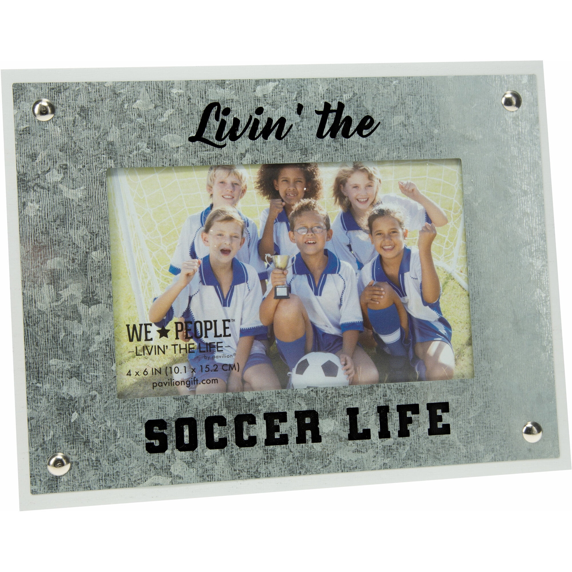 Walmart Soccer Life 4x6 Picture Frame, MDF, Metal, Glass with Easel ...