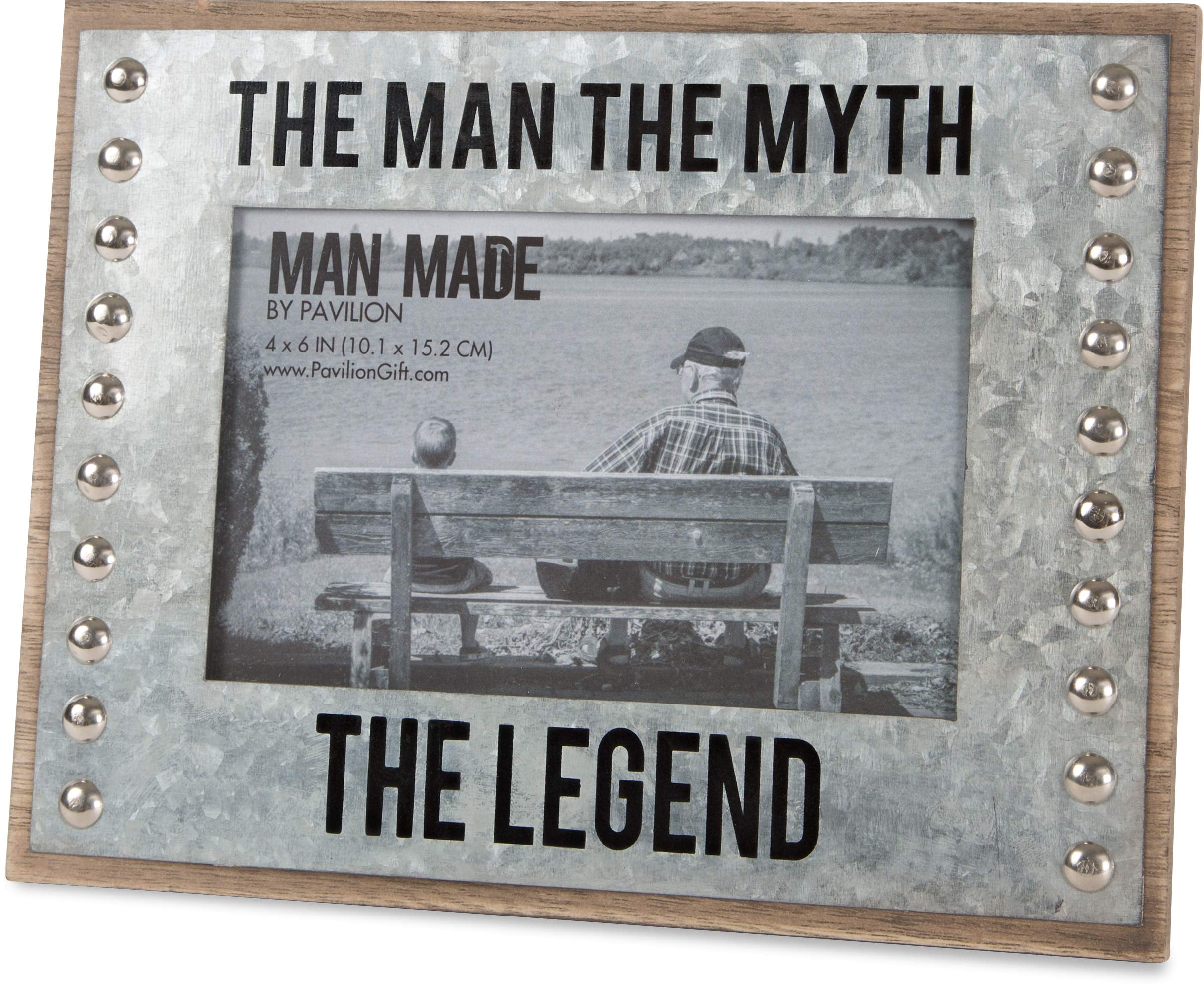 Pavilion - The Man The Myth The Legend - Wood and Metal 4x6 Picture ...