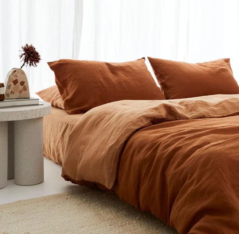 Pavish Export Cinnamon & Sandalwood Cotton Duvet Cover Set 2 Matching ...