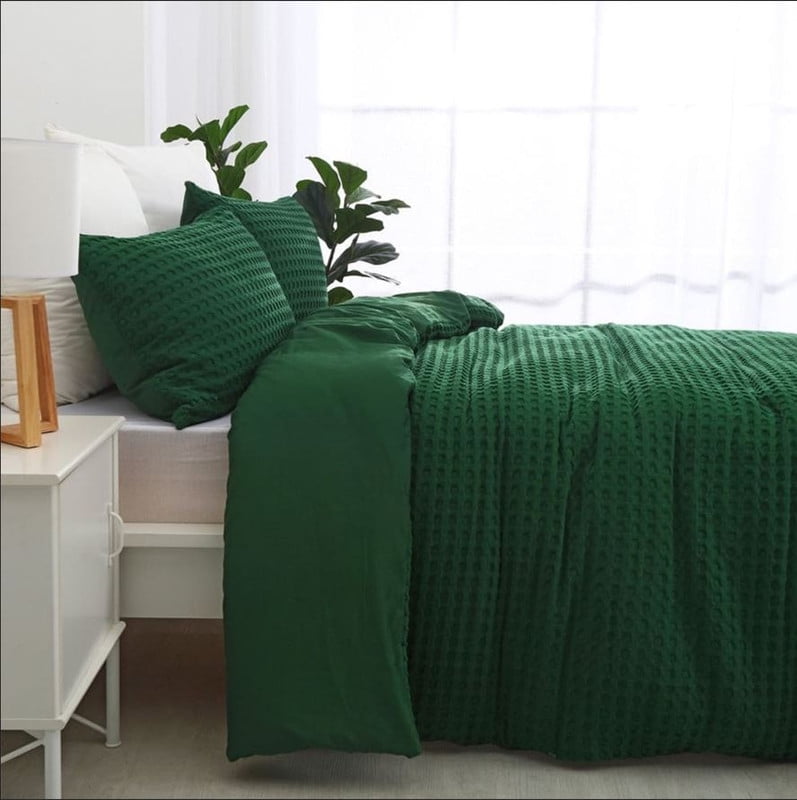 Pavish Export Cotton 100% Pure Forest Green Duvet Cover/3 PCS Duvet ...