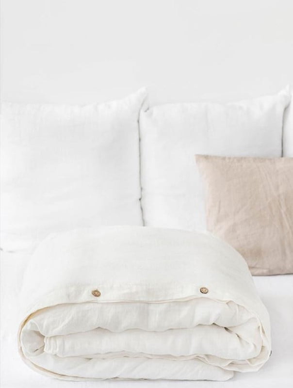 Pavish Export Cotton Bedding SET in White color Cotton Duvet Cover set ...