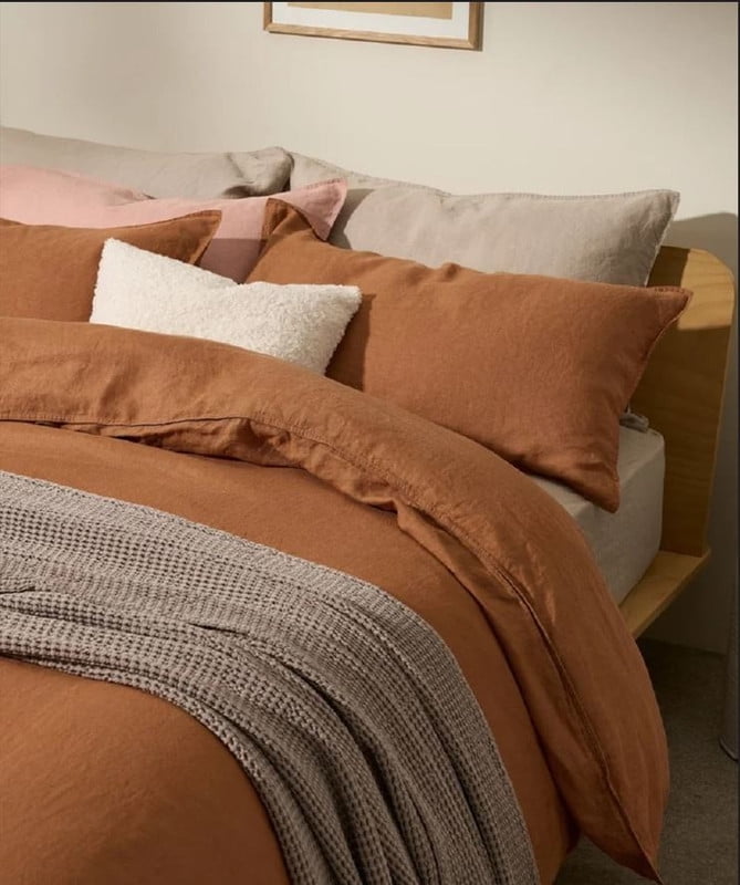 Pavish Export Cotton Duvet Cover In Burnt Orange Rust Duvet Cover With ...
