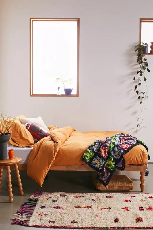 Pavish Export Cotton Duvet Cover In Burnt Orange softened stonewashed ...