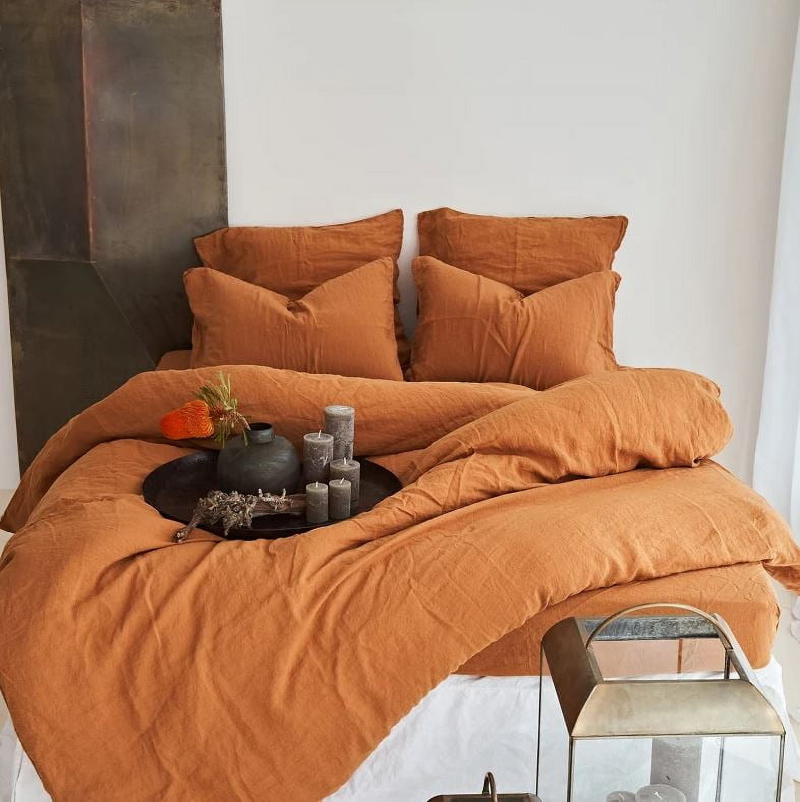 Pavish Export Cotton Duvet Cover In Rust Custom Size Cotton Bedding ...