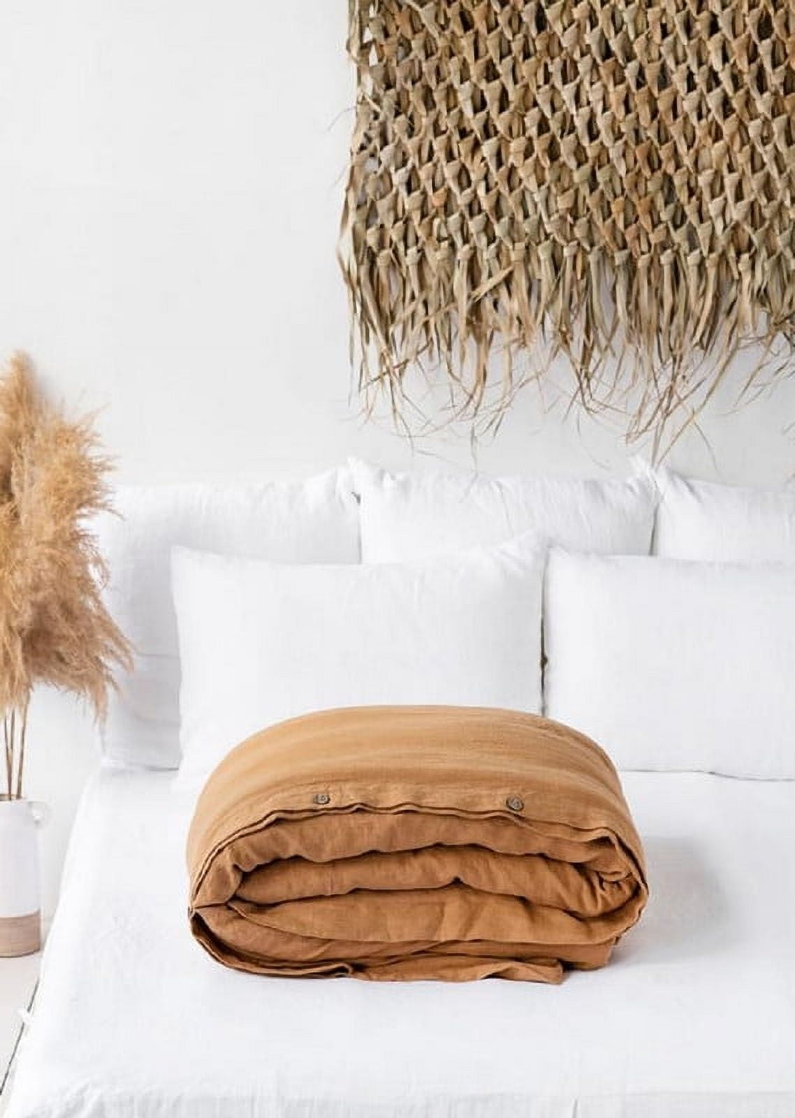 Pavish Export Linen Duvet Cover In Cinnamon Washed Custom Size ...