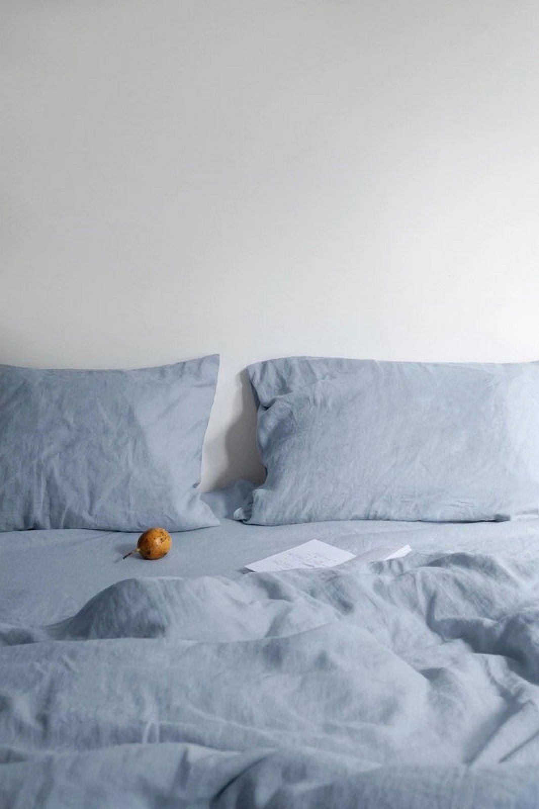 Pavish Export Sky blue linen duvet cover 1 duvet cover Softened linen ...