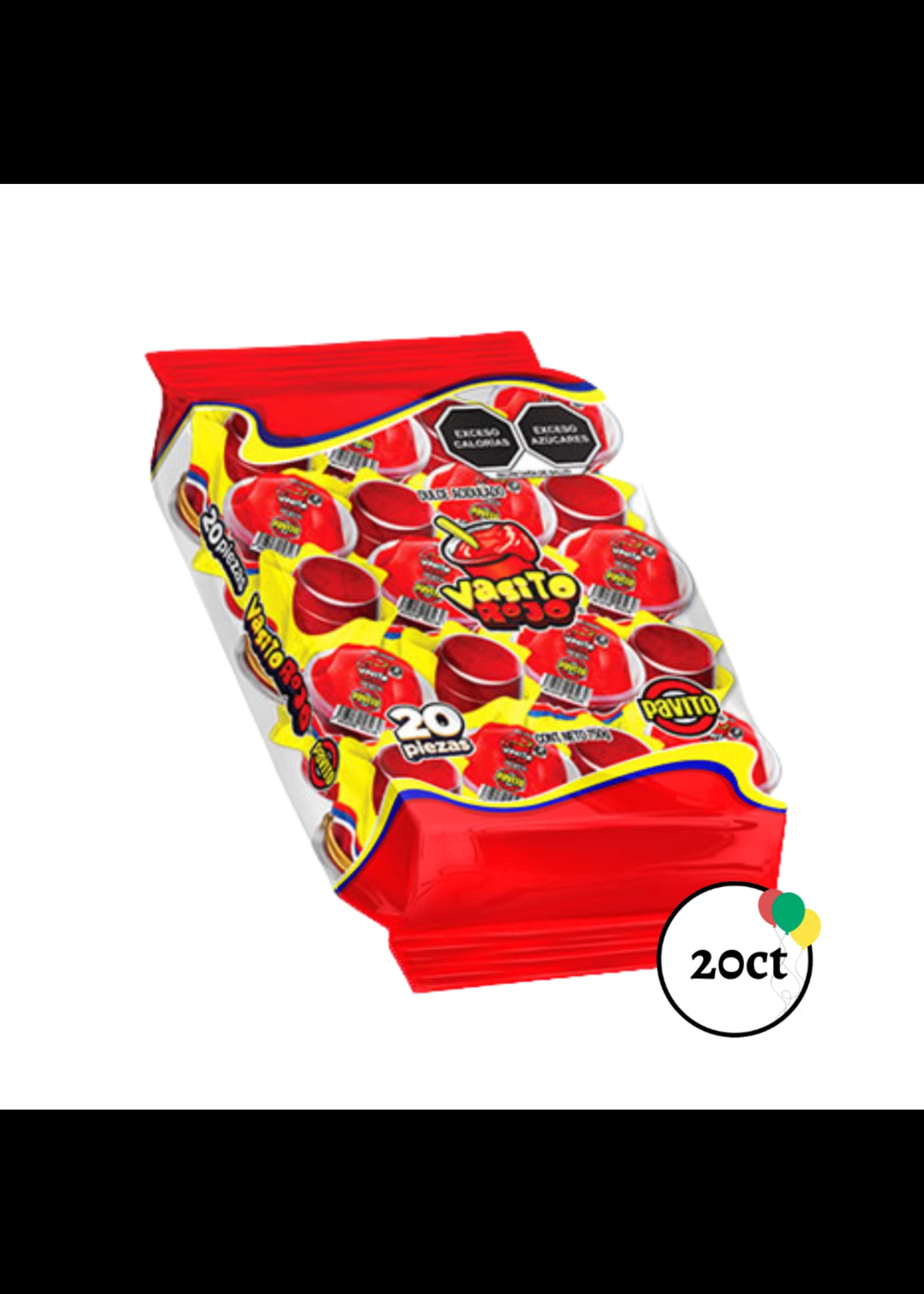 Pavito Vasito Rojo 20 ct - Walmart.com