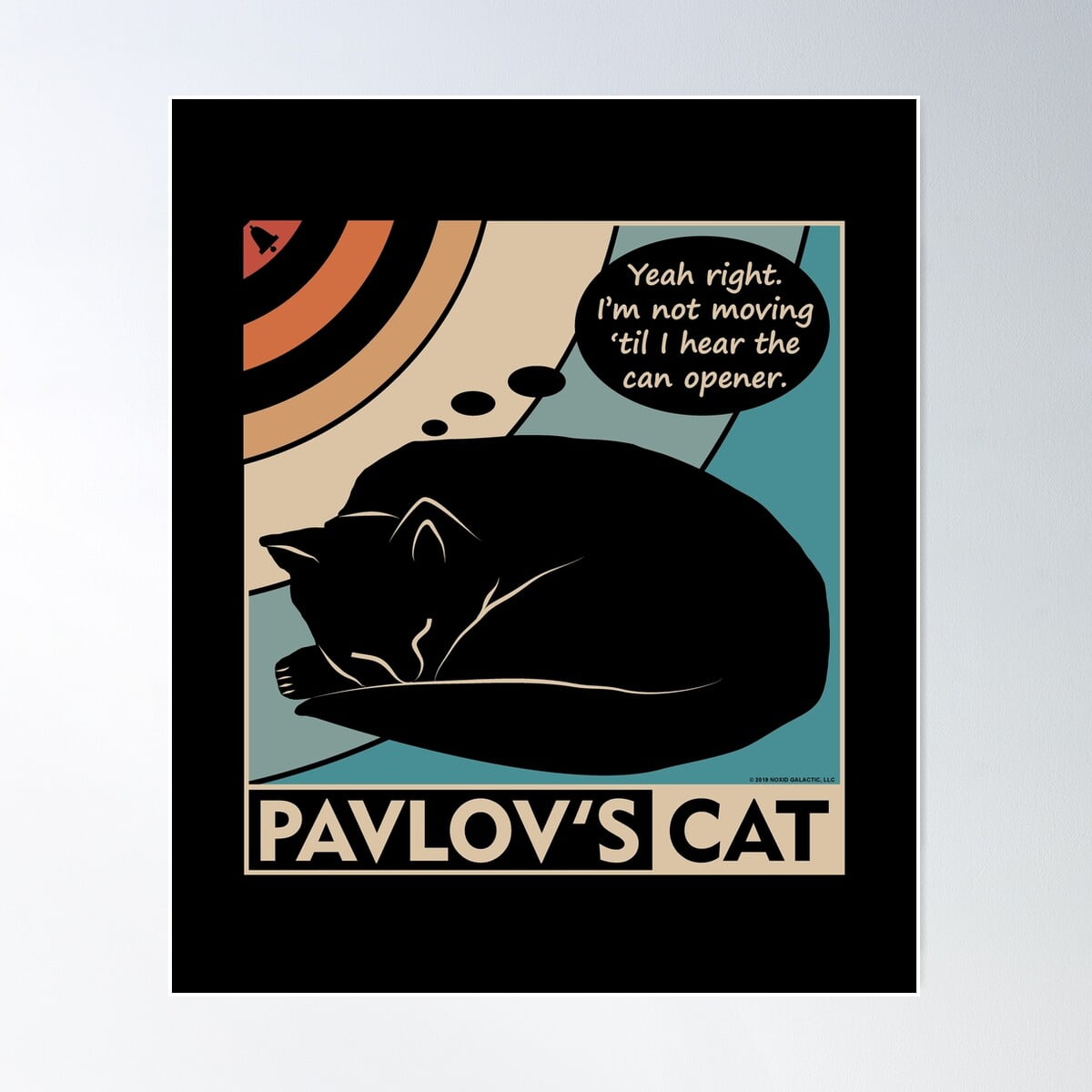 Pavlov'S Cat Funny Psychology (Clr) Poster Wall Art, Modern Wall Decor ...