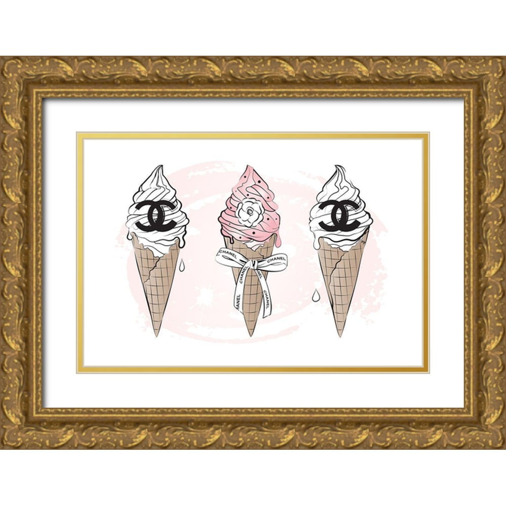 Pavlova, Martina 14x11 Gold Ornate Wood Framed with Double Matting Museum Art Print Titled - Ice ...