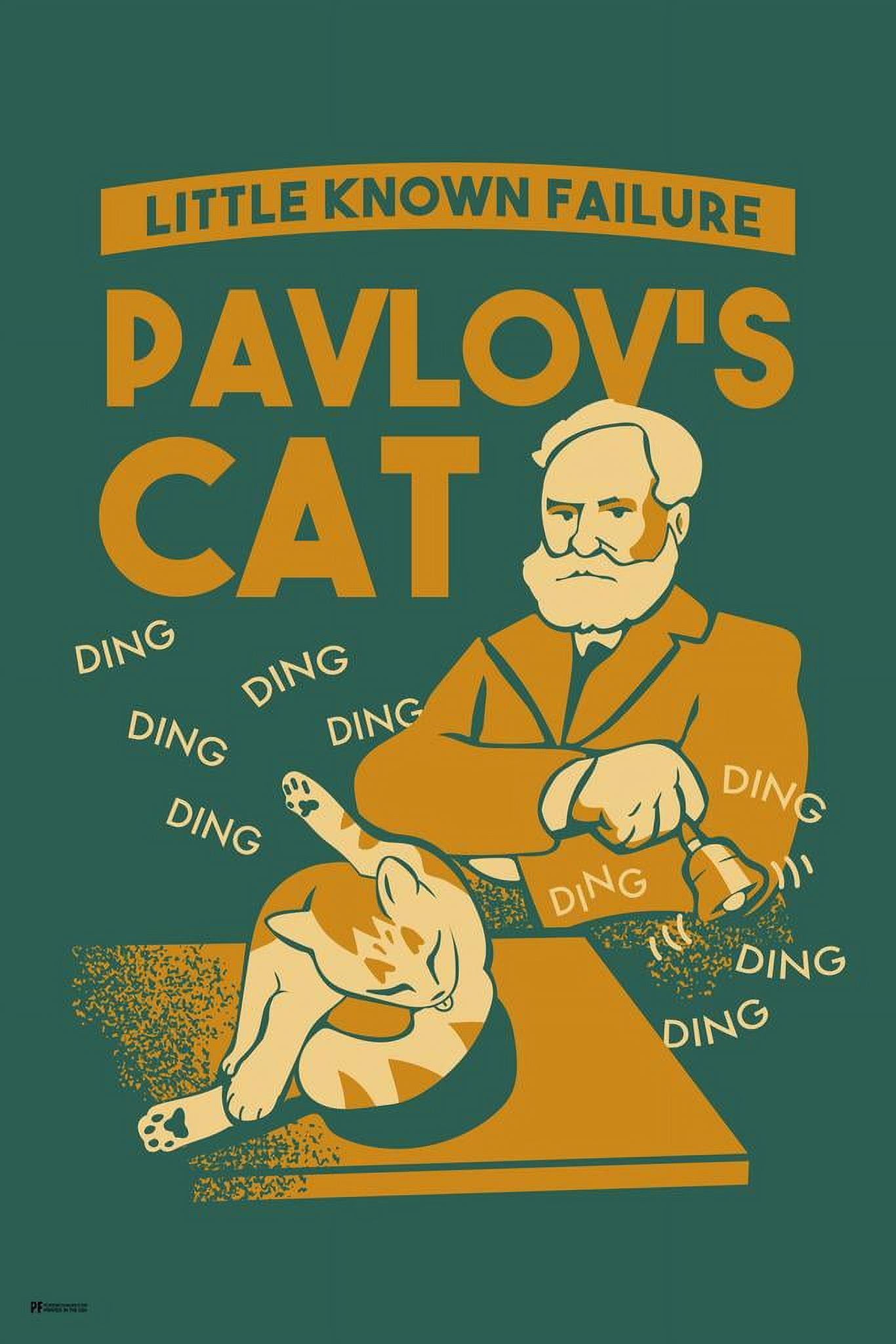 Pavlovs Cat Little Known Failure Funny Poster For Classroom Science ...