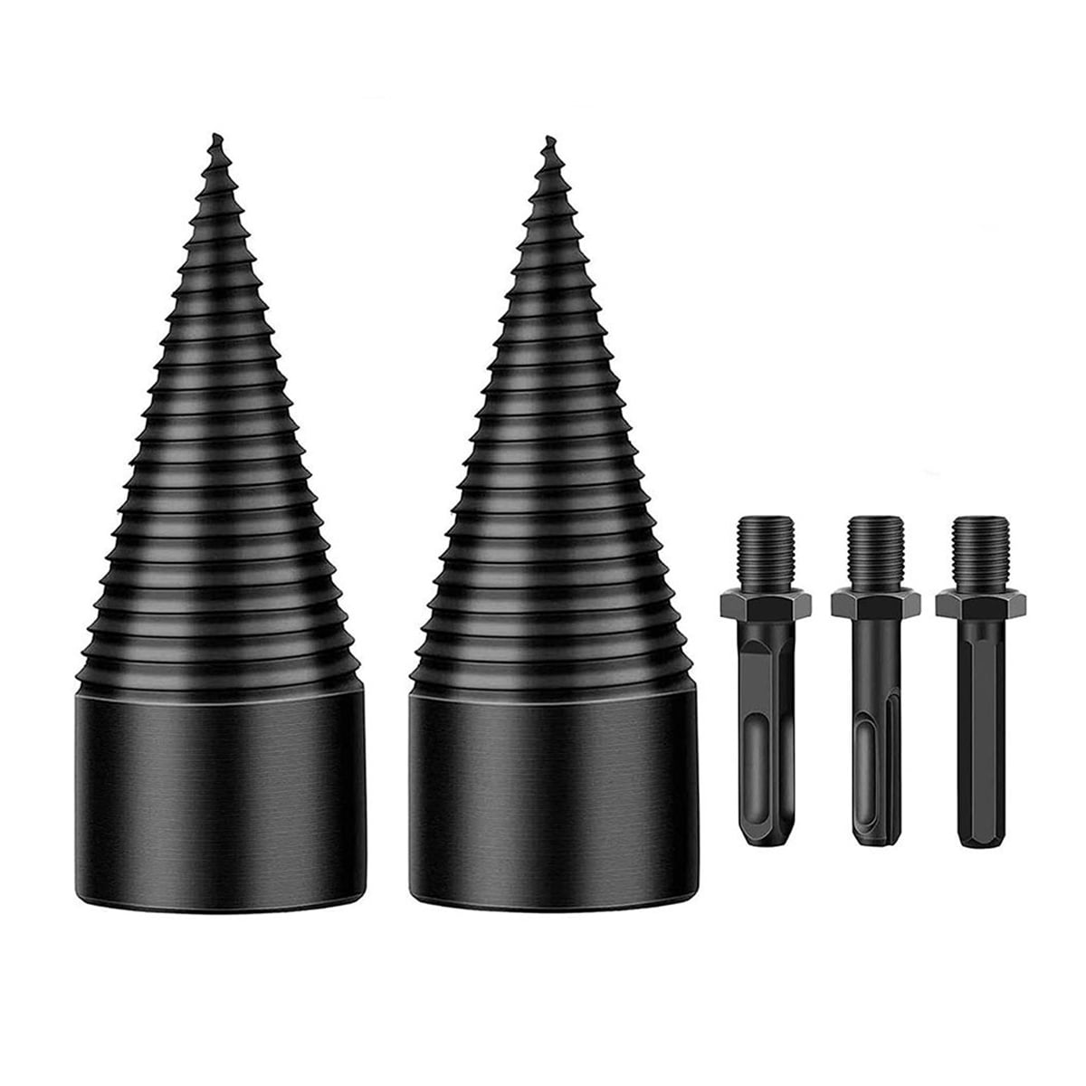 Pavo 1 Set Removable Cone Splitting Logs Bits Firewood Drill Bit Wood ...