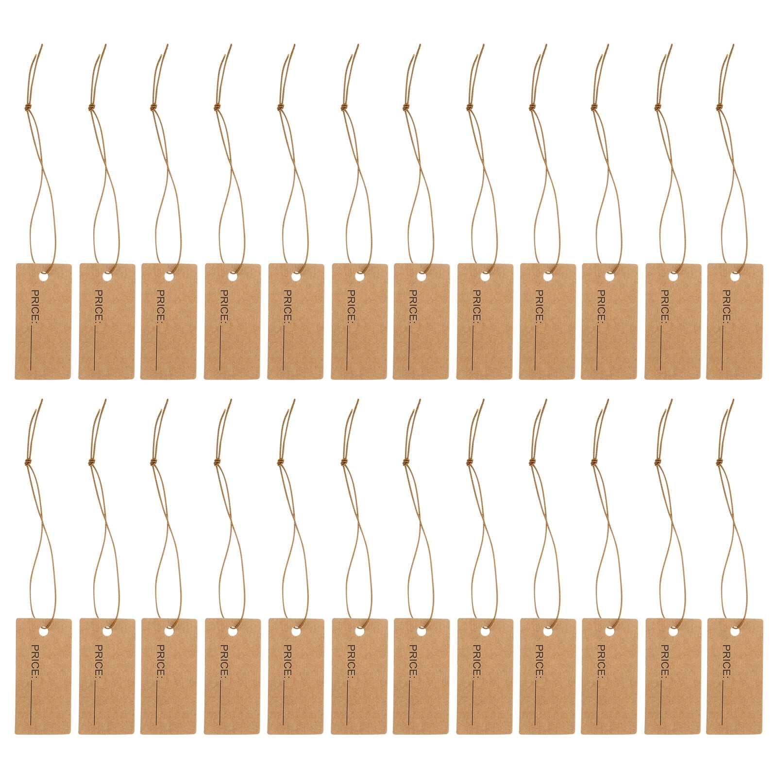 Pavo 100Pcs Pricing Tags Jewelry Craft Price Tags Kraft Paper Label ...