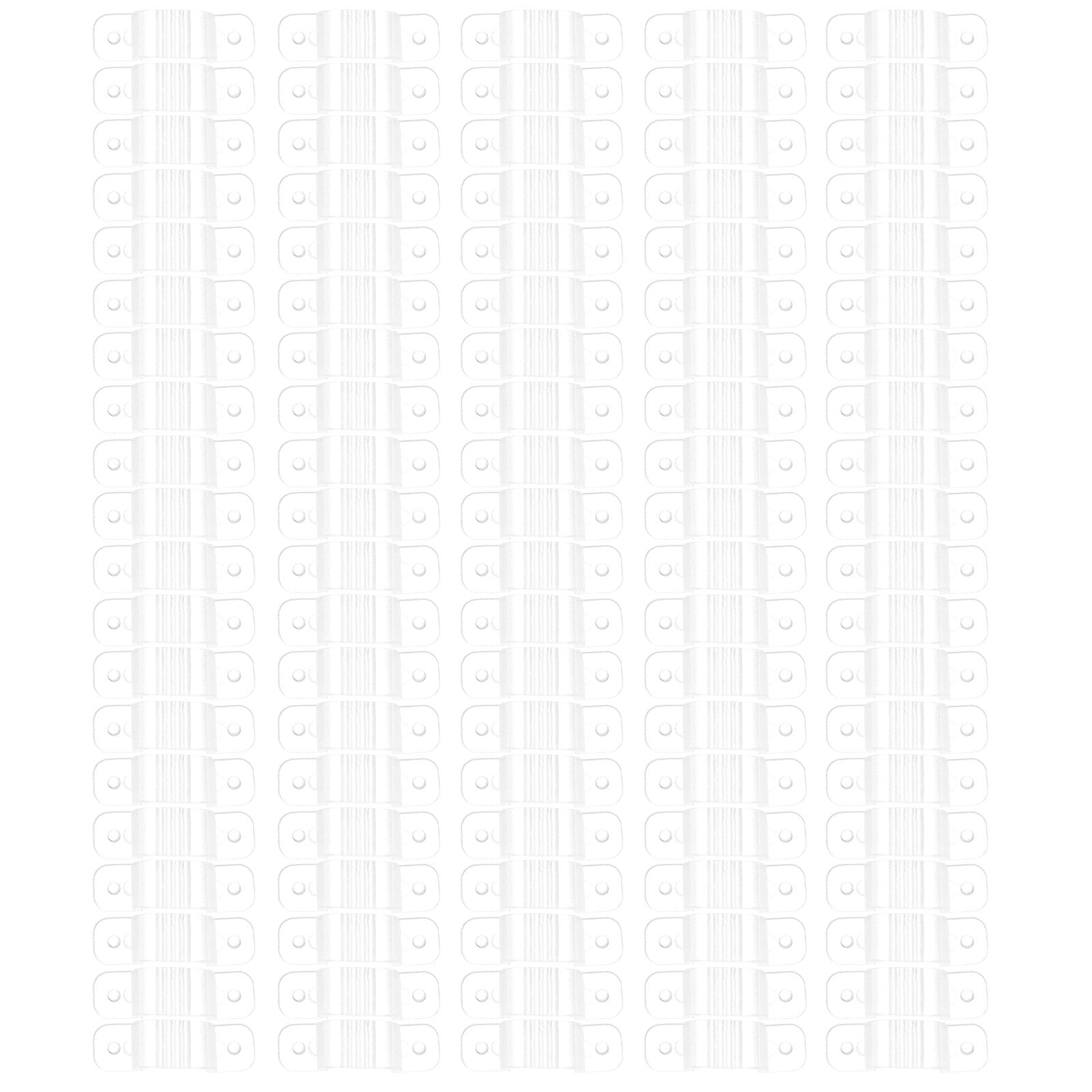 100pcs LED Strip Lights Fixing Clips PVC Connector Clip Fastener Clamps ...