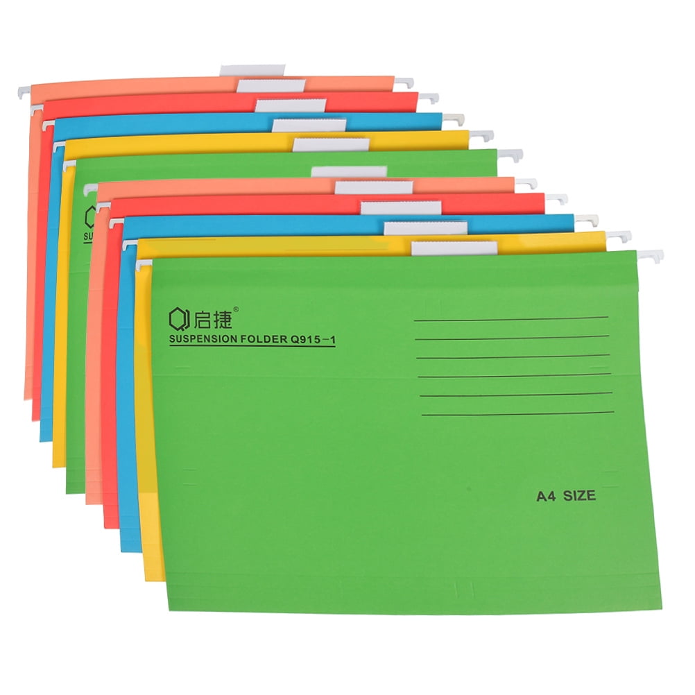 Pavo 10Pcs Metal Folder Frames Receipts Folder Colorful Bills Holders ...