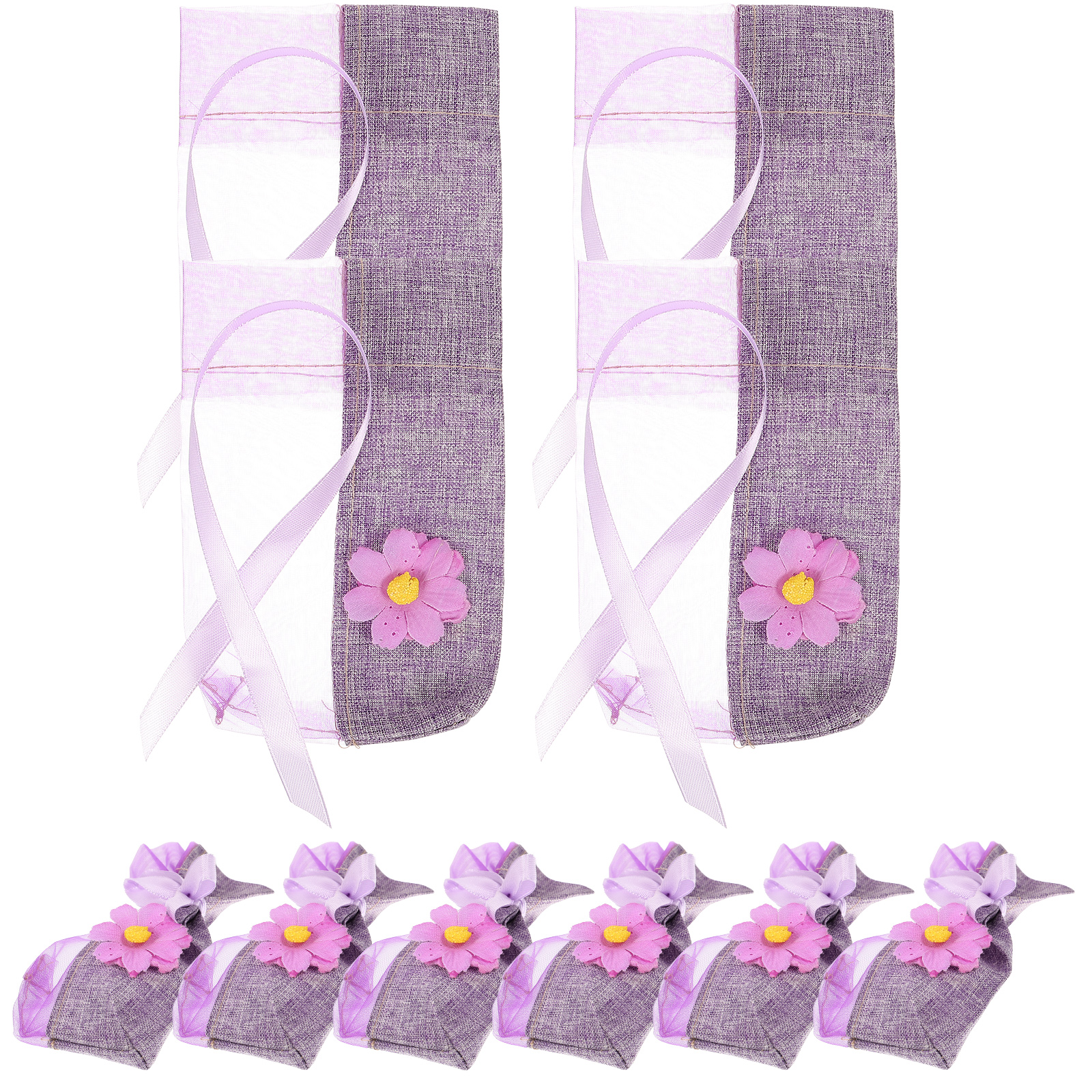 Pavo 10pcs Empty Sachet Bag Portable Sachet Pouch Mesh Design Scented ...