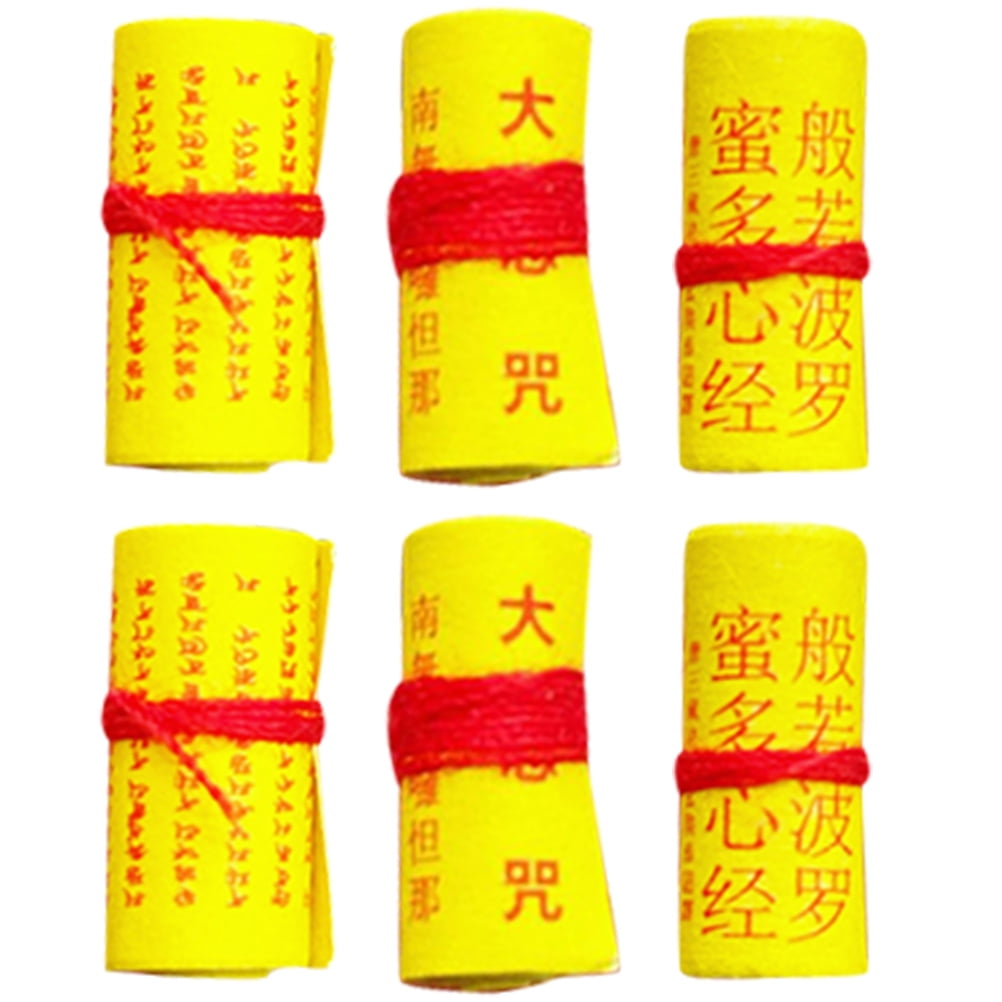 Pavo 6Pcs Mini Scripture Scroll Models Mini House Scripture Scroll ...