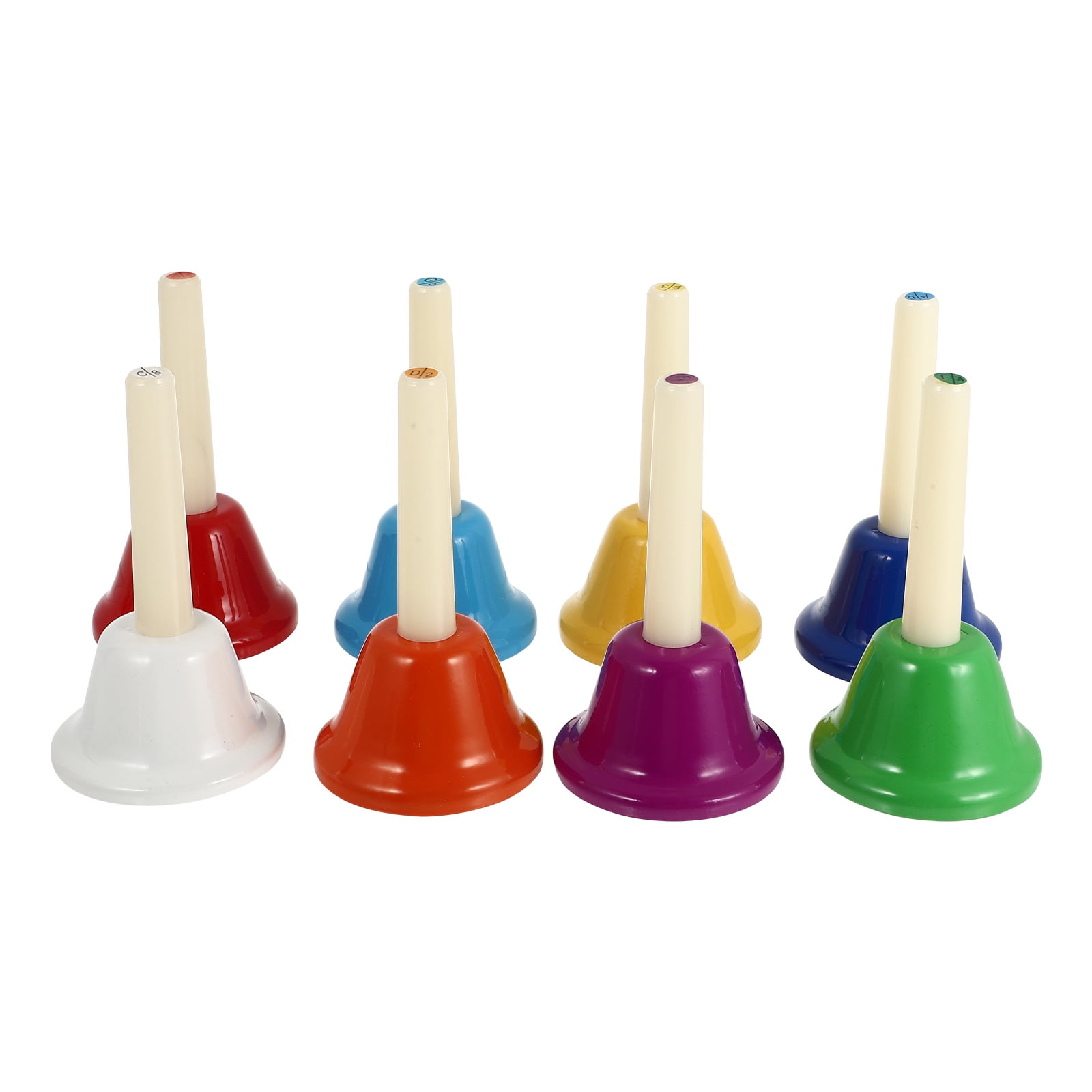 Pavo 8pcs Practical Colorful Musical Hand Bell Set Class Bells for Kids ...