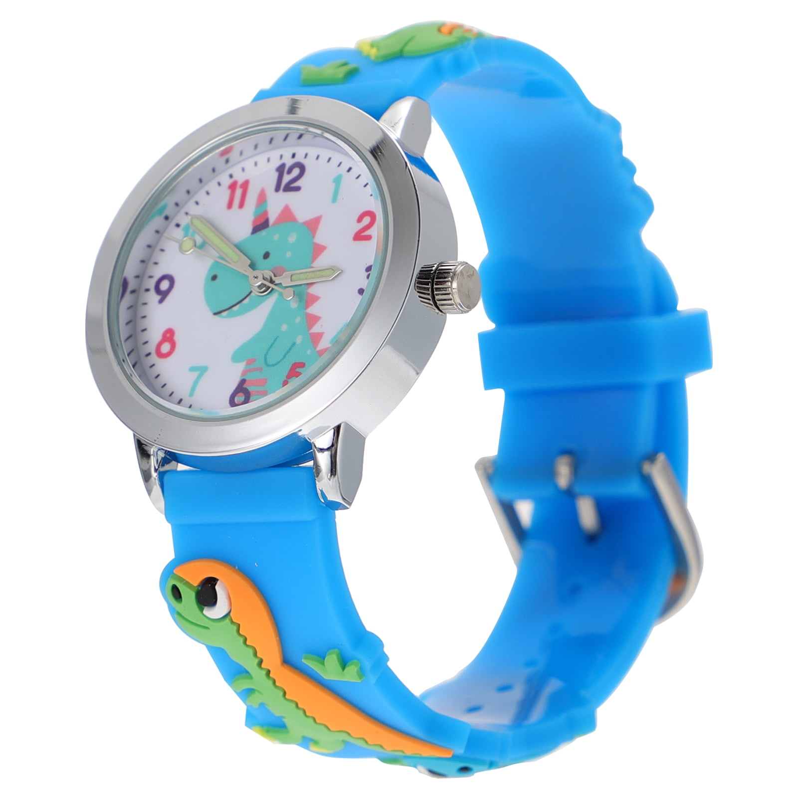 Pavo Cartoon Dinosaur Watch Blue Toddler Watches Dinosaur Shape Watches ...