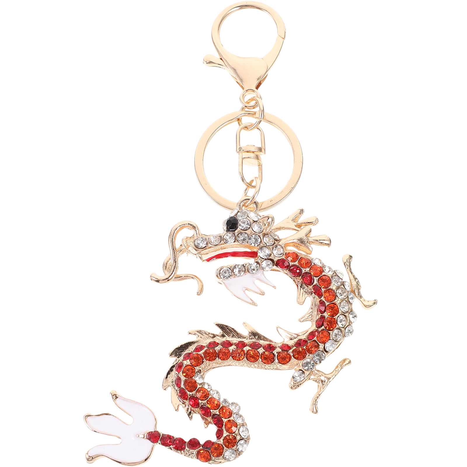 Pavo Chinese Style Keychain Chinese Dragon Molding Keychain Bling ...