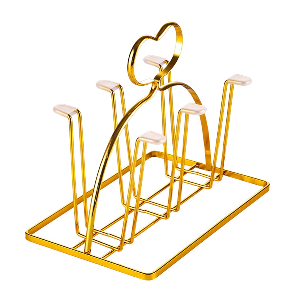 Pavo Modern Style Bottle Drying Rack Iron Drinking Glass Drainer Rack ...