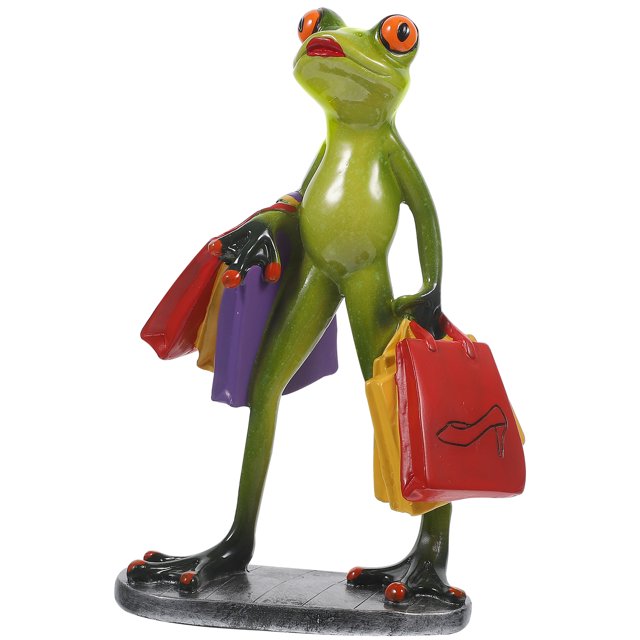Pavo Resin Shopping Frog-shape Model Desktop Realistic Frog-shape ...
