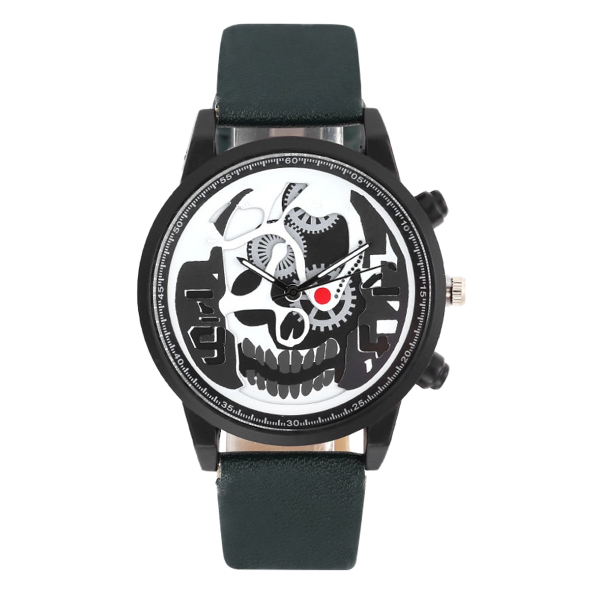 Pavo Unisex Watch Unique Skeleton Skull Pattern Dial Quartz Non ...
