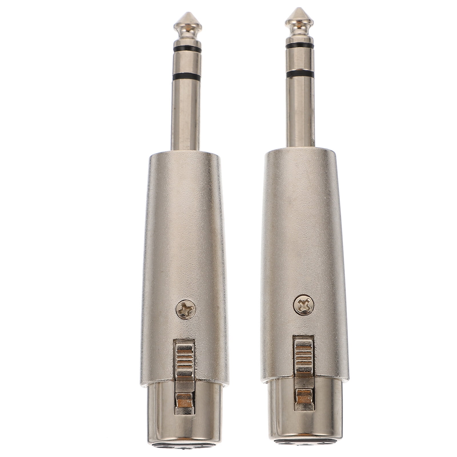 Pavodes 2pcs 6.35mm 3 Pin Connector Jack Lead Mic Microphone Audio ...