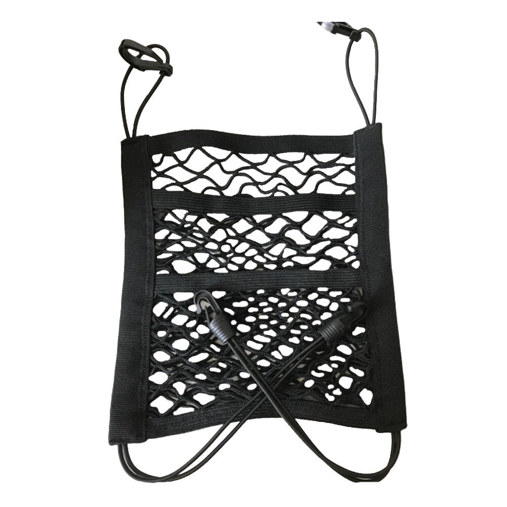 Pavodes 3 Layer Car Seat Net Organizer Auto Backseat Net Storage Holder ...