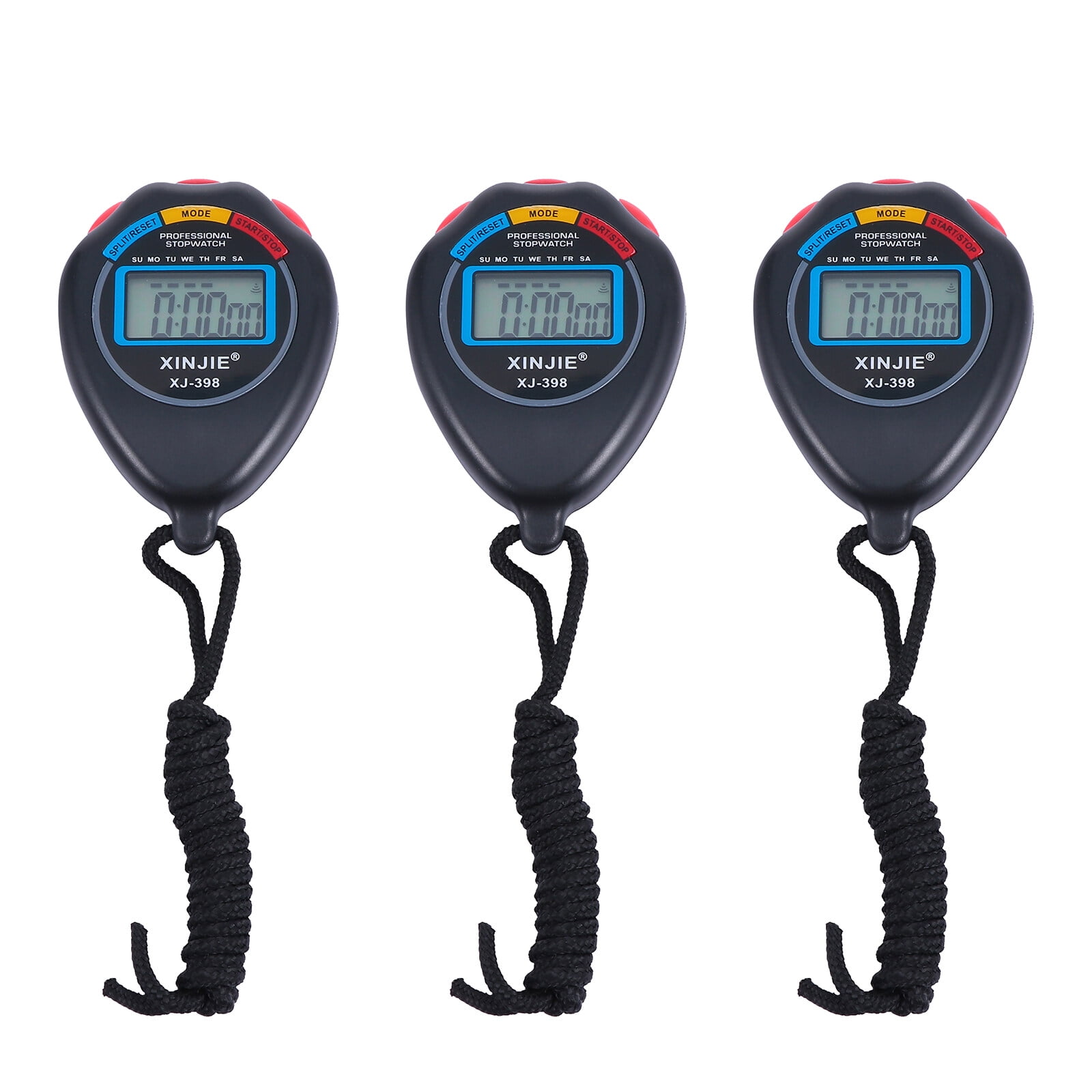 Pavodes 3pcs Portable Training Stopwatch Match Stopwatches Practical ...