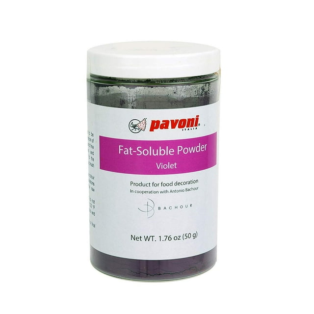 Pavoni Antonio Bachour Fat Soluble Powder Food Color 50 Grams Violet ...