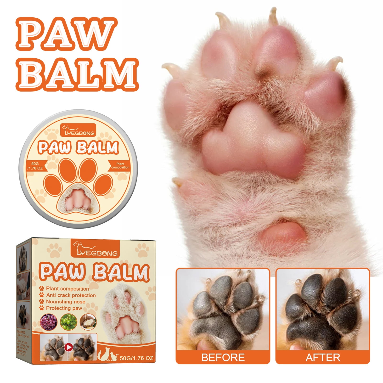 Paw Balm for Pets, Paw Soother Cream, Dog Paw Balm, Cat Balm ...